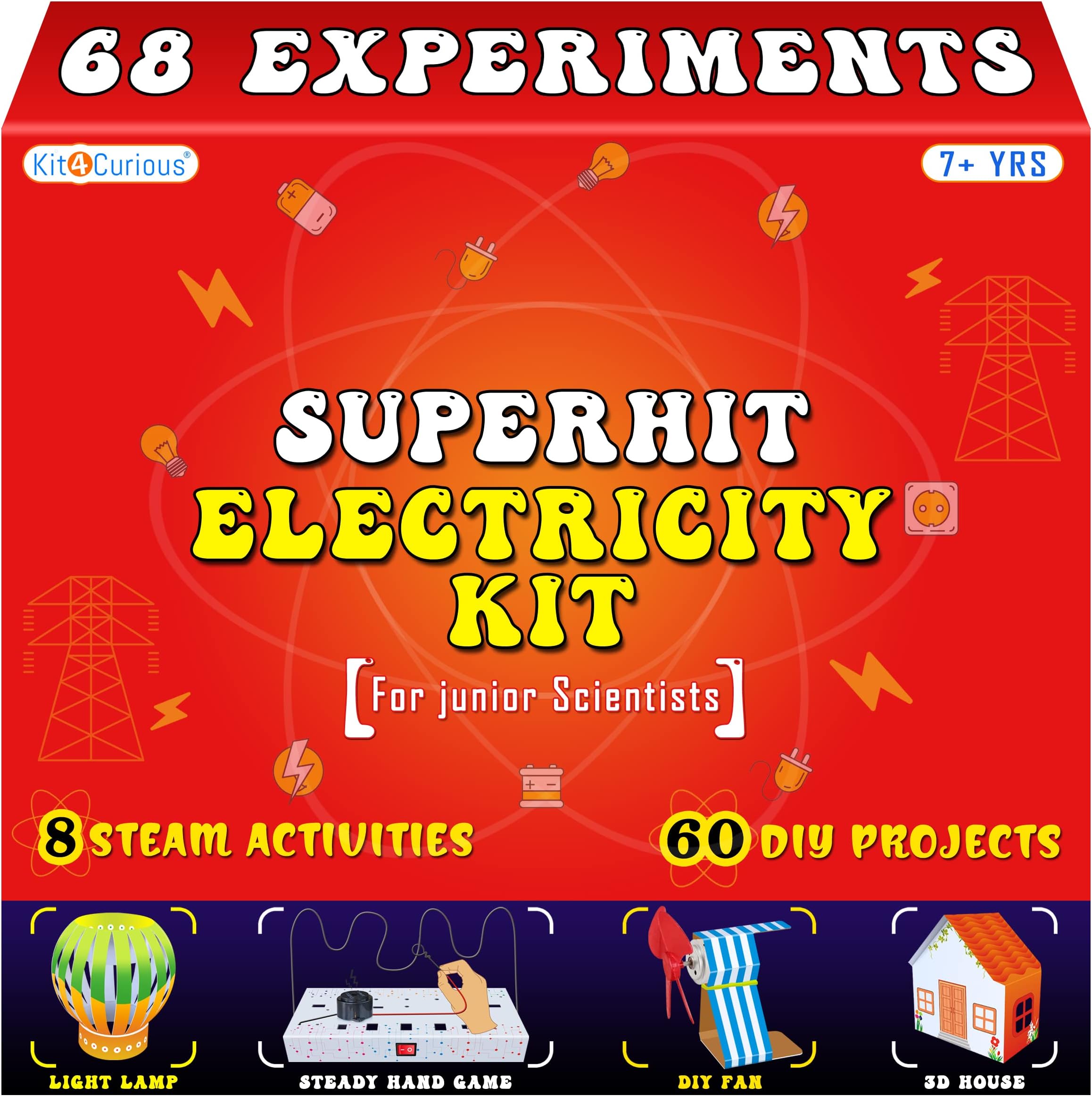 Buy Kit4Curious® DIY Electricity kit - Science project electronics ...