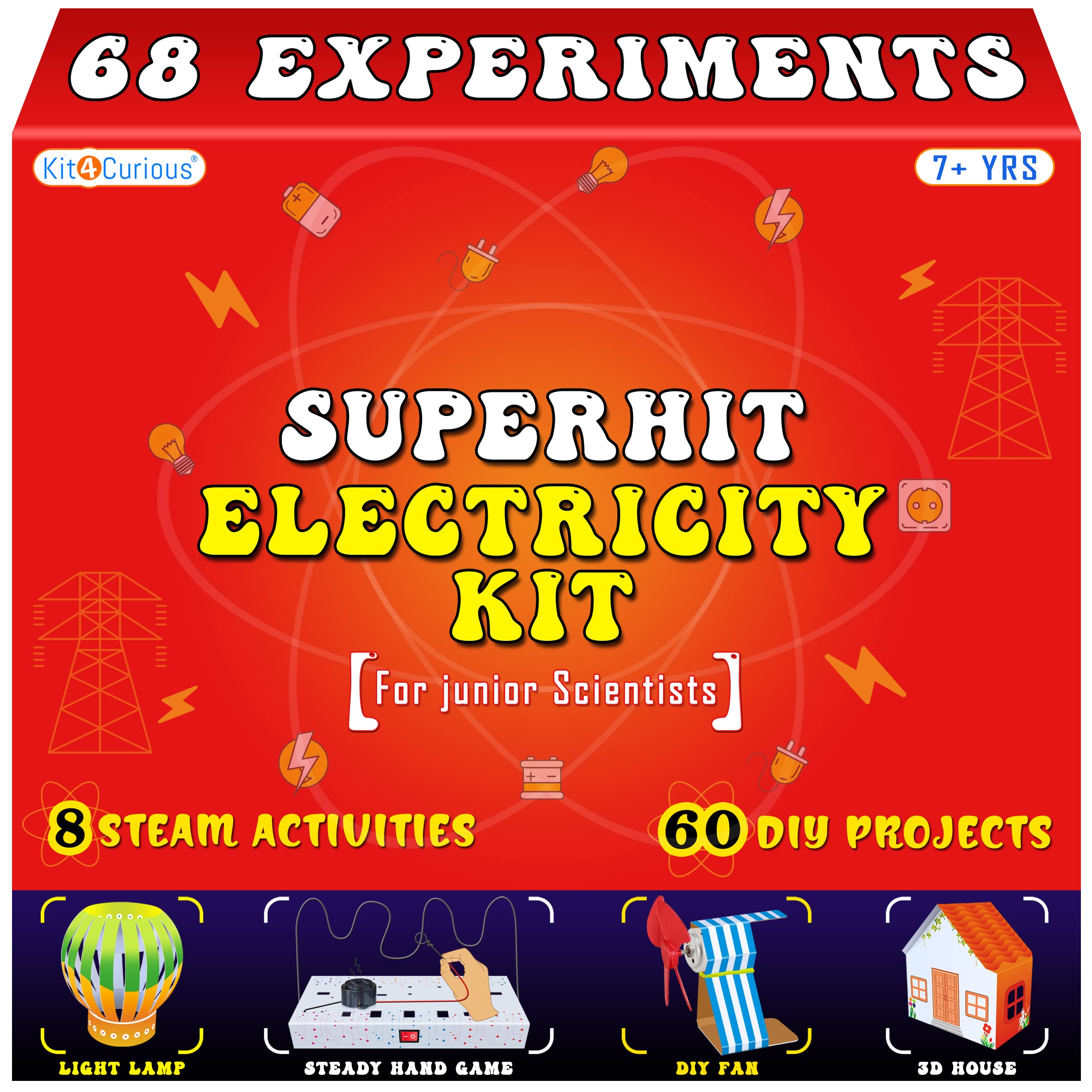 Buy Kit4Curious® DIY Electricity kit - Science project electronics ...