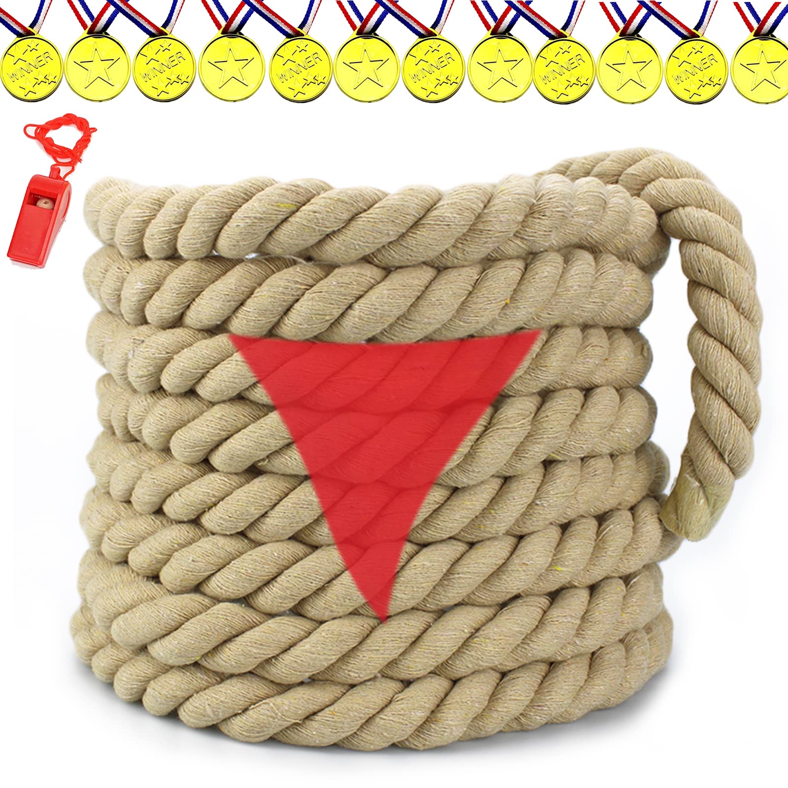 Buy 15 PCS Tug of War Rope for Kids and Adults,20 FT Tug of War Rope ...