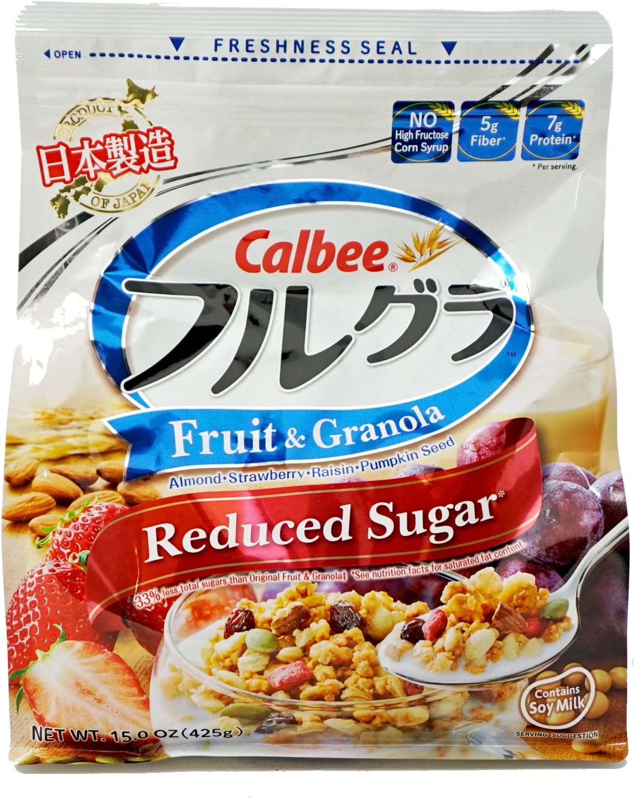 Amazon.com: Calbee Fruit granola 800g x 2 Packs