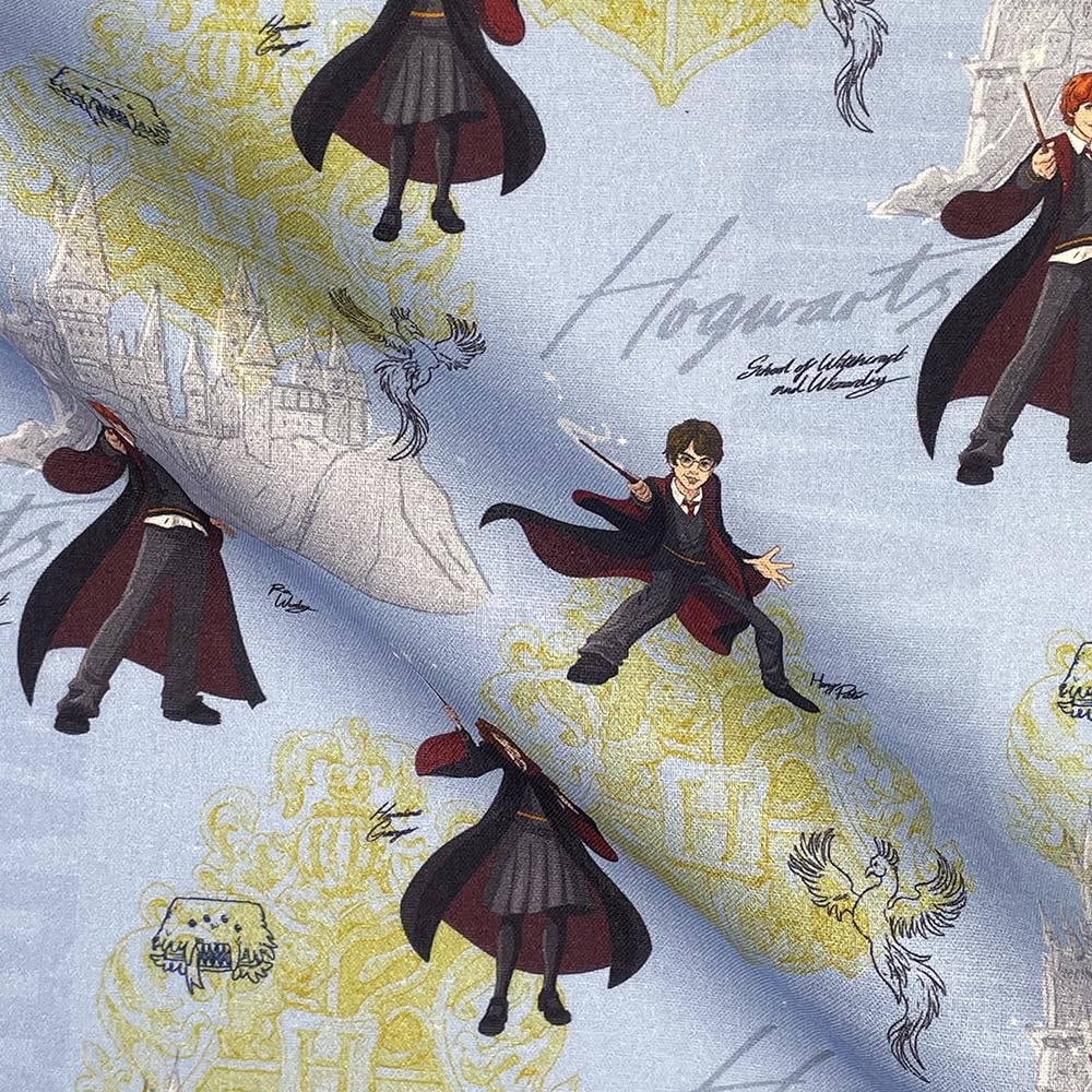 Harry Potter Themed Fabric Harry Potter Fabric, 100% Cotton, Wizarding