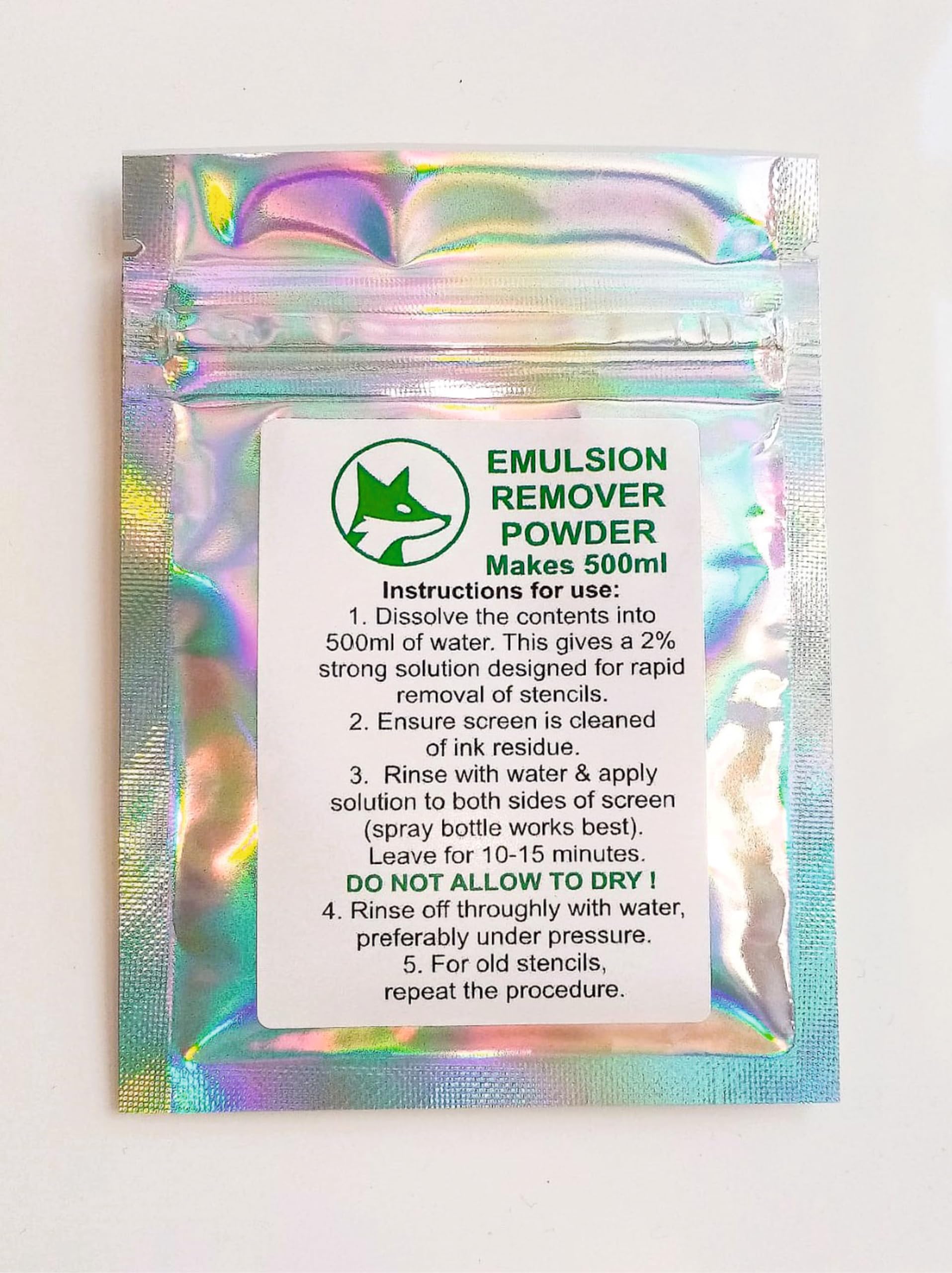 Screen Printing Emulsion Remover, Stencil Strip Powder (500ml) : Amazon ...