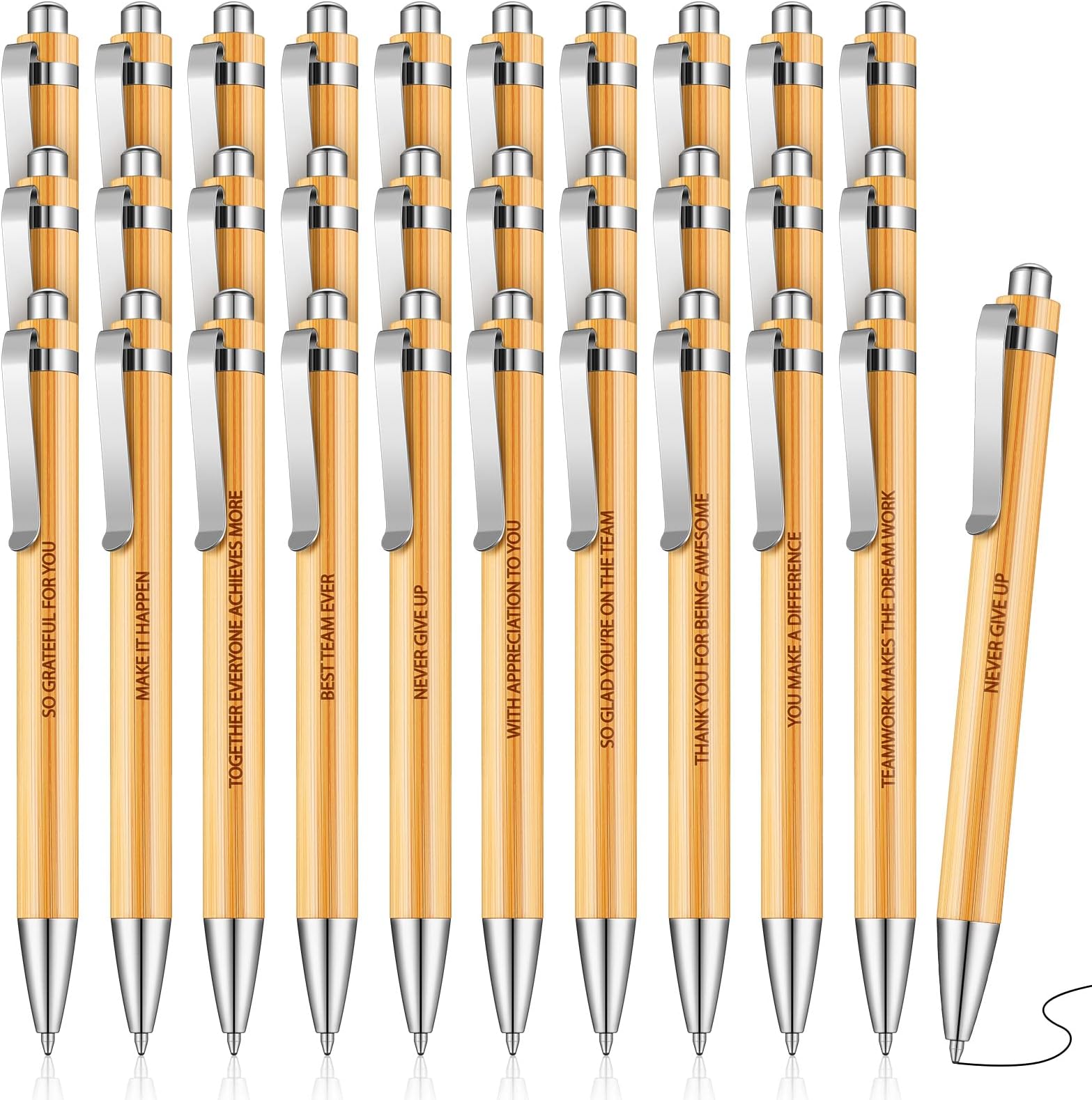 Amazon.com : 48 Pcs Employee Appreciation Pens Inspirational Pen Thank ...