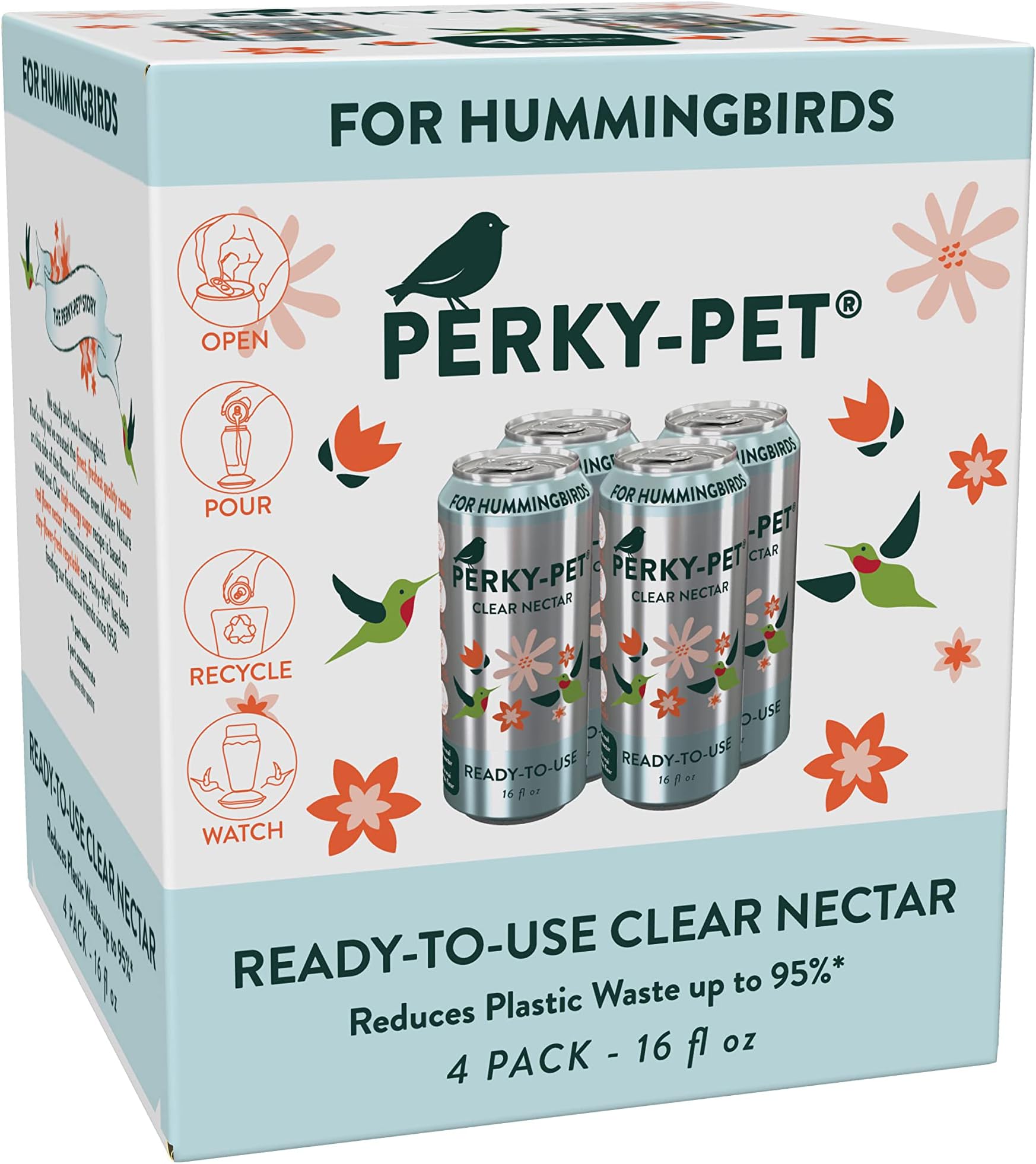 Amazon.com : Perky-Pet 522 Ready-to-Use Clear Hummingbird Nectar in ...
