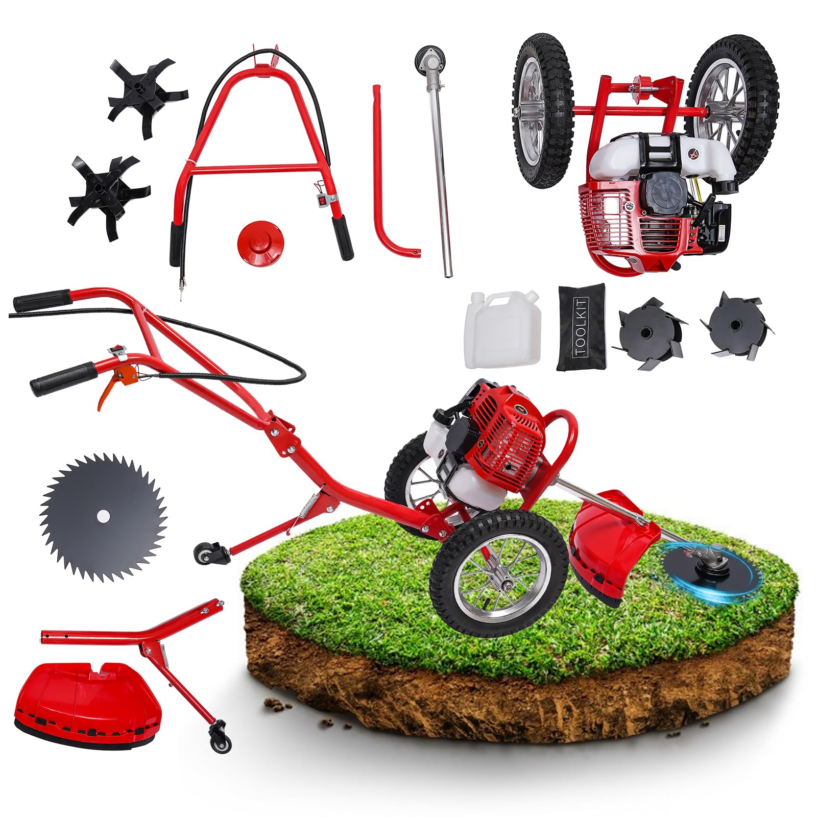 Amazon.com : CILDON Weed Wacker, 2 Stroke 49 CC Gasoline Weed Eater ...