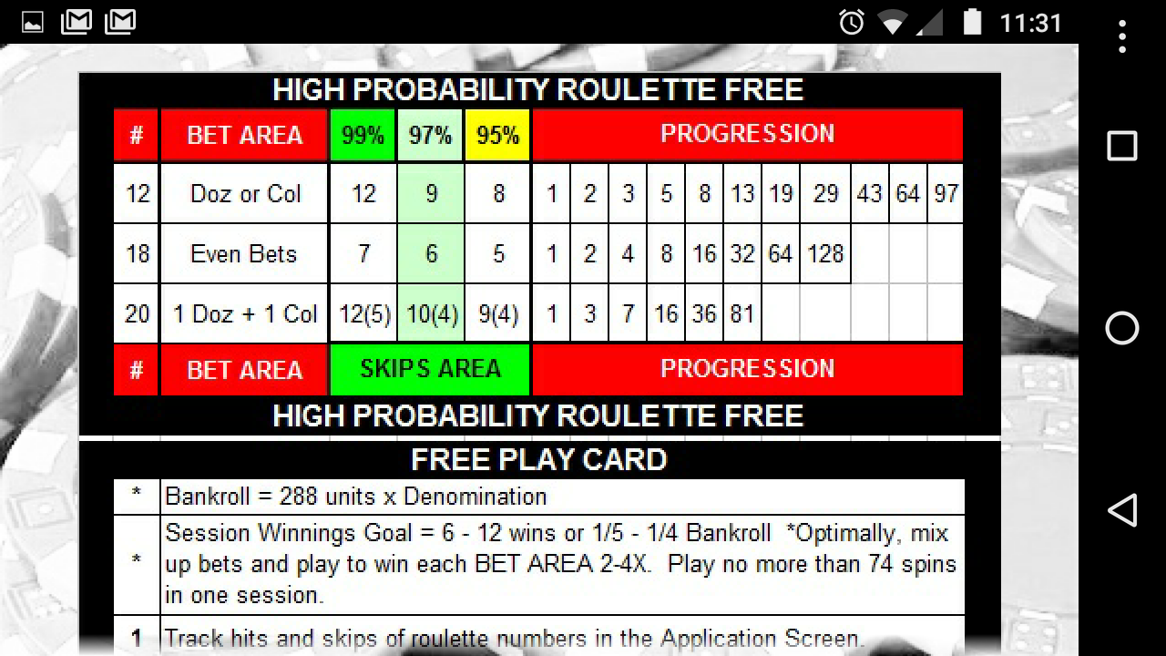 High Probability Roulette - App on Amazon Appstore