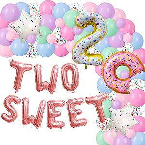 Amazon.com: Two Sweet Party Decorations Supplies Two Sweet Birthday ...