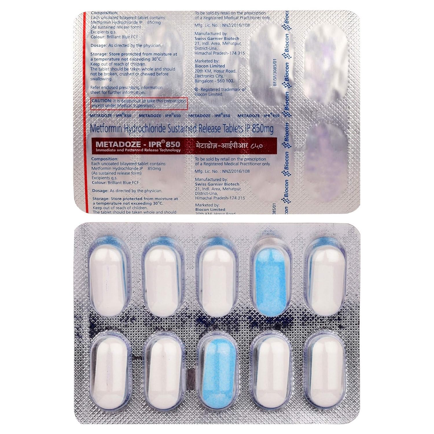 Metadoze-IPR 850 - Strip of 10 Tablets : Amazon.in: Health & Personal Care