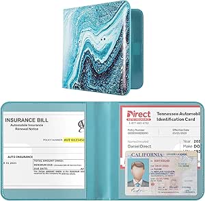 Amazon.com: CoBak Car Registration and Insurance Holder - Vehicle Glove ...