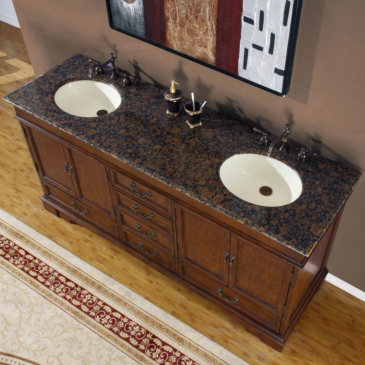 Commercial Double Sink Vanity Tops Bathrooms Granite Granite Double
