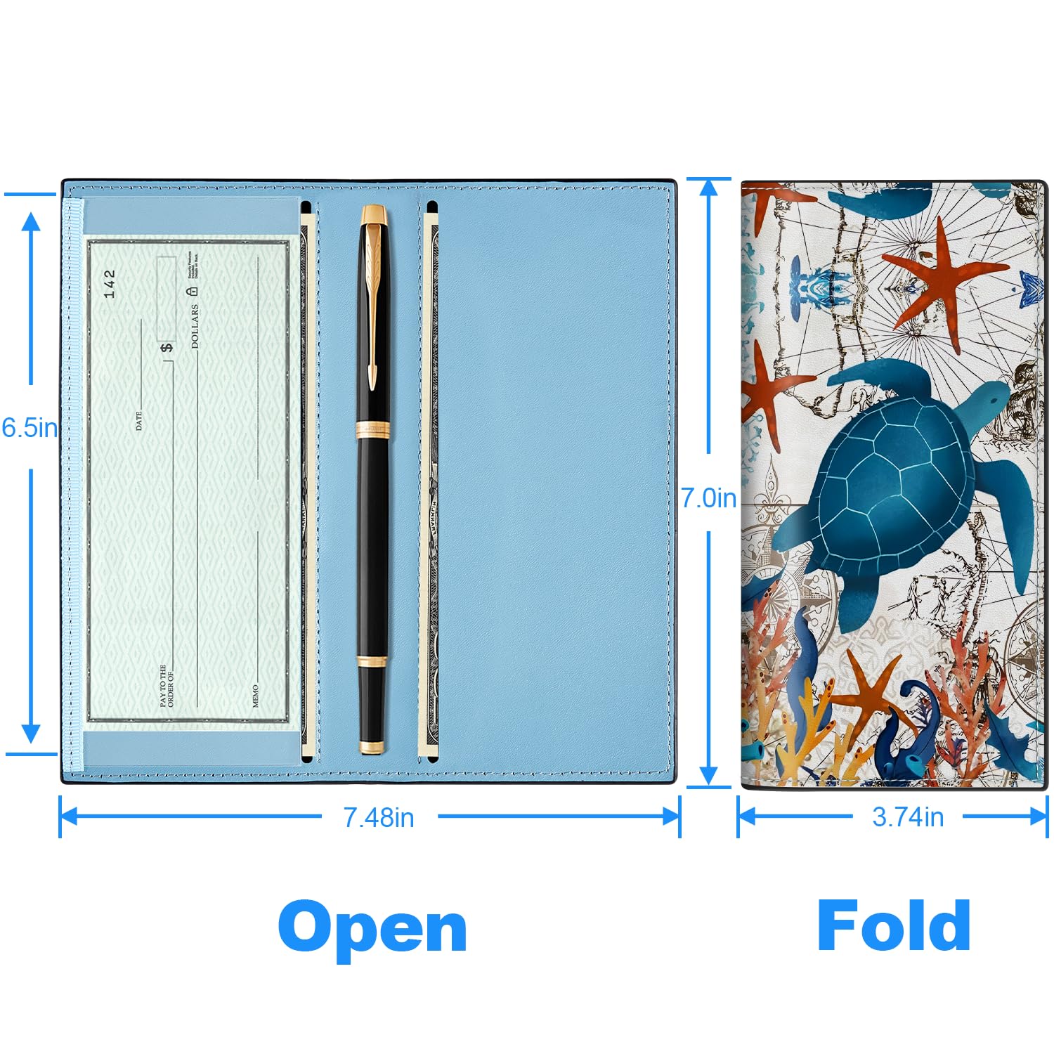 Snapklik.com : CASMONAL Checkbook Covers For Personal Checkbook