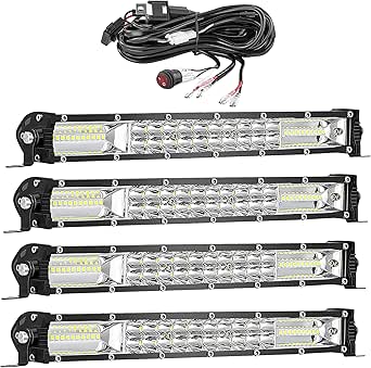 Amazon.com: 12 Inch LED Light Bar Kits, (4) 12 Inch Slim LED Light Bars ...