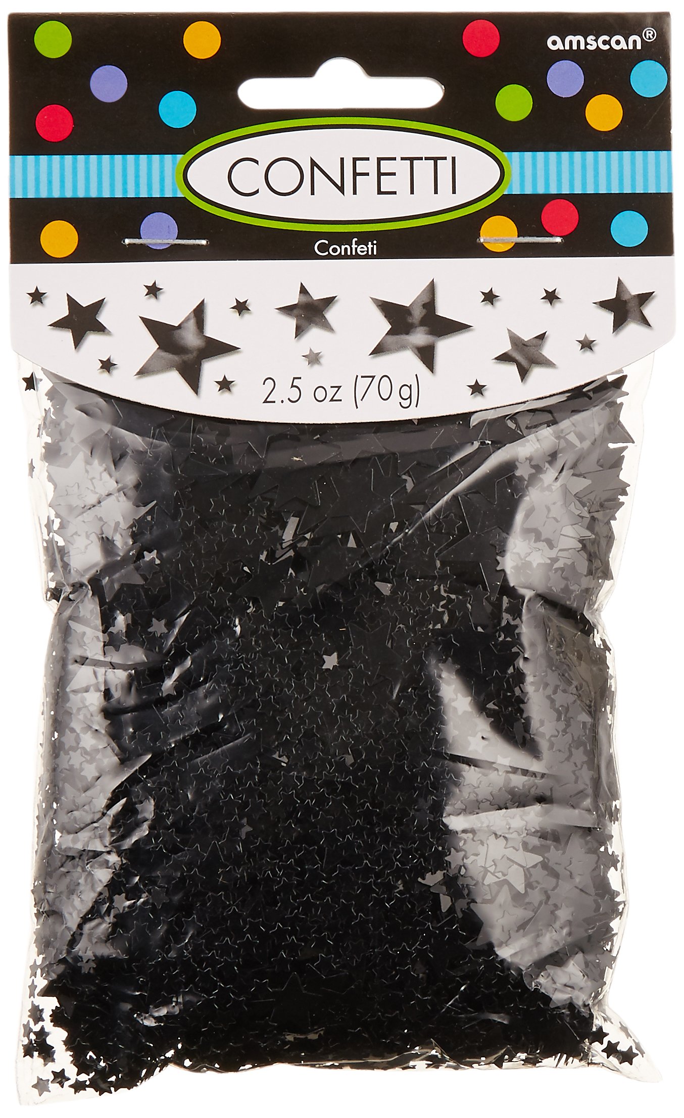 Amazon.com: Black Metallic Star Confetti | 2.5 oz. | Party Decor : Home ...