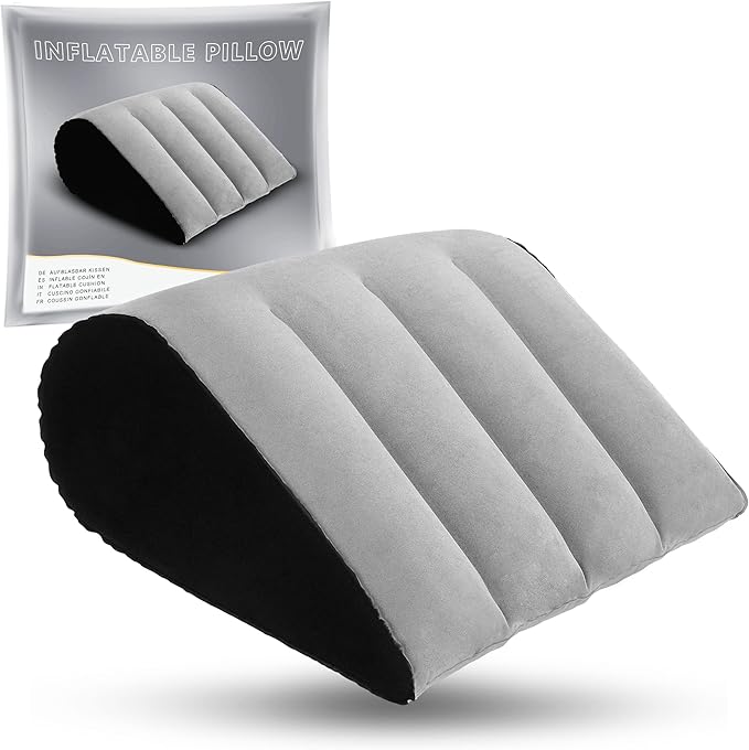 Cuscino Gonfiabile a Forma di Cuneo per Ridurre la pressione in Vita e Schiena Minimalista Blu ...