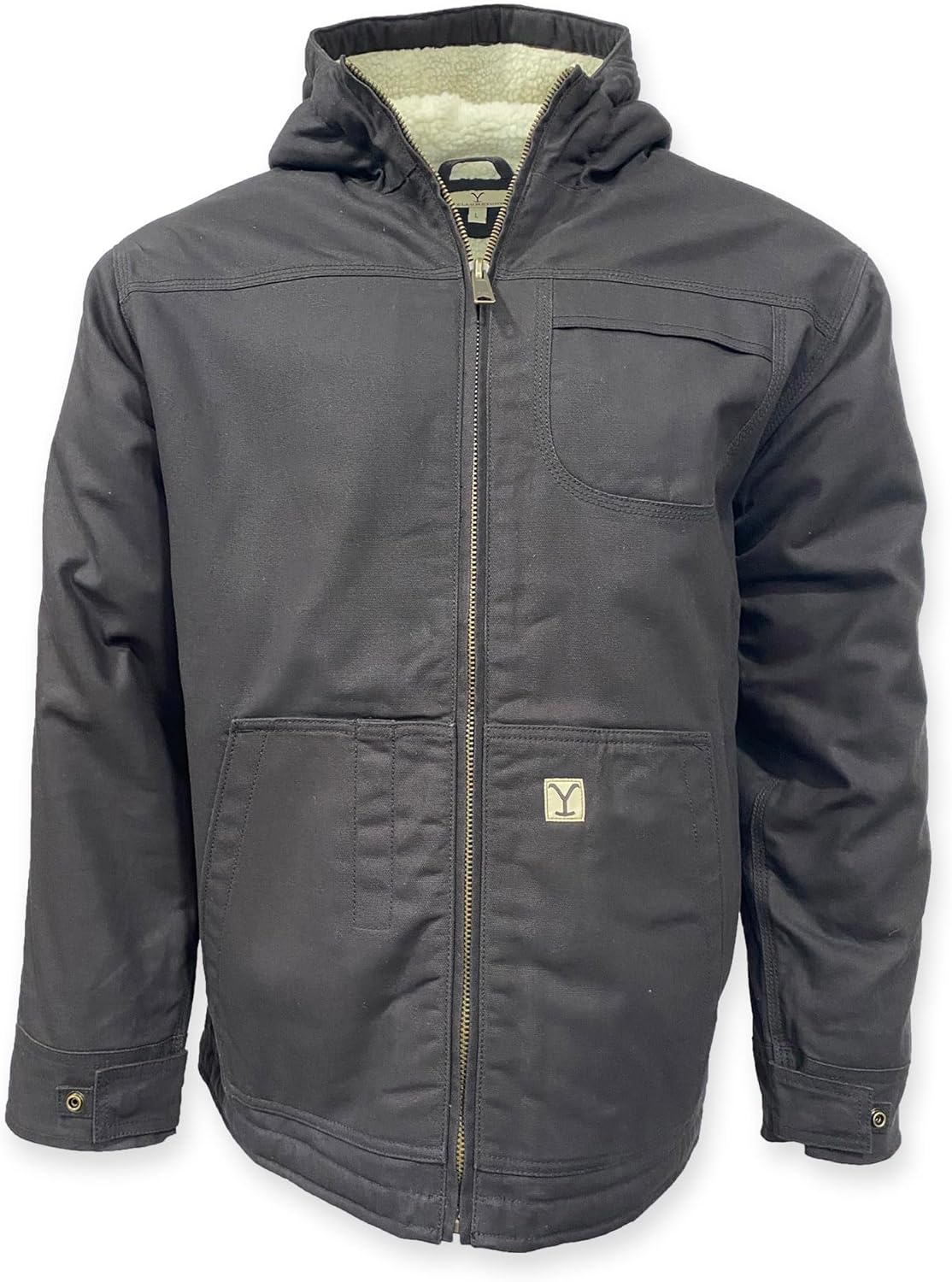 Yellowstone Canvas Duck Jacket w/Sherpa Lining at Amazon Men’s Clothing ...