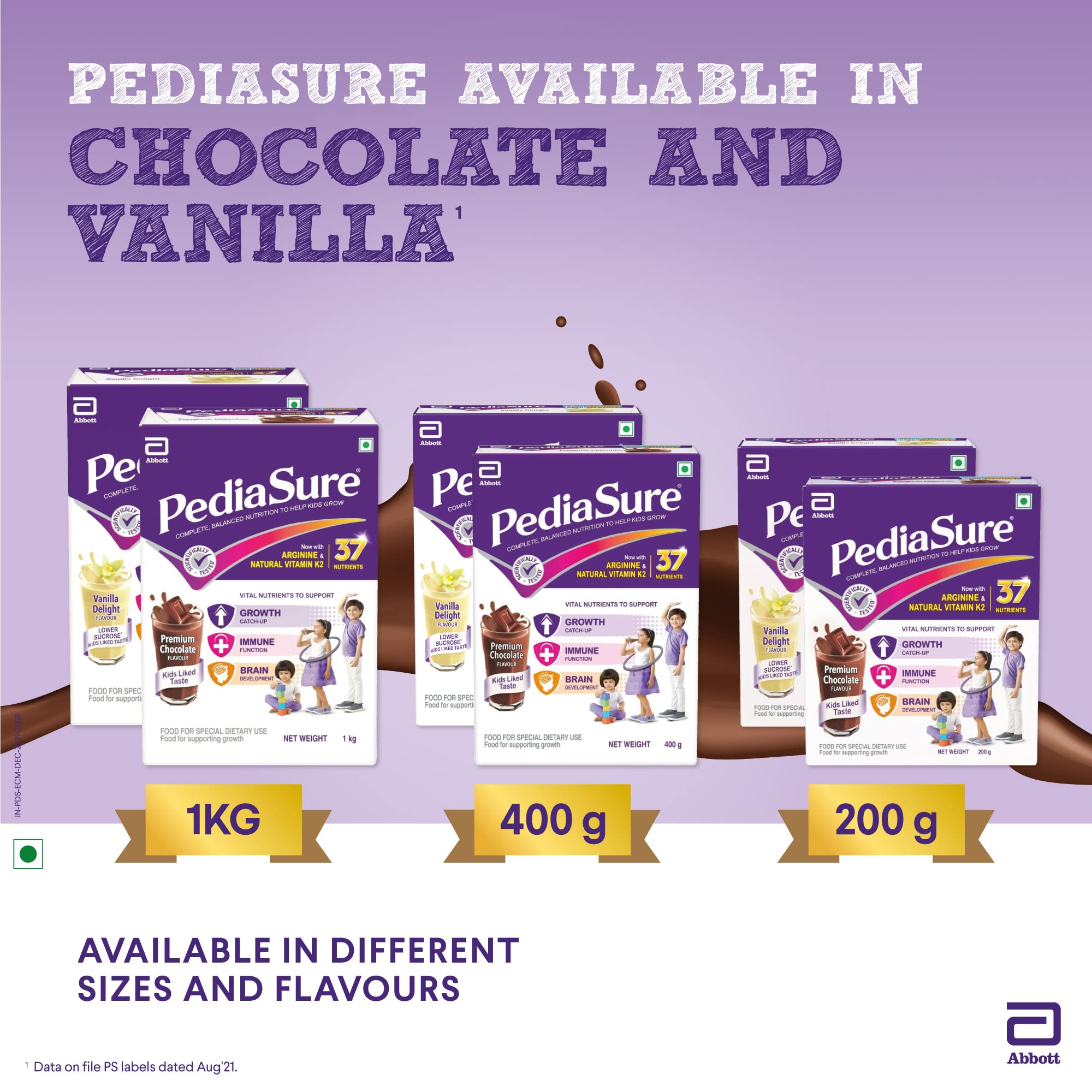 Buy Pediasure Health and Nutrition Drink Powder 1kg, Premium Chocolate ...