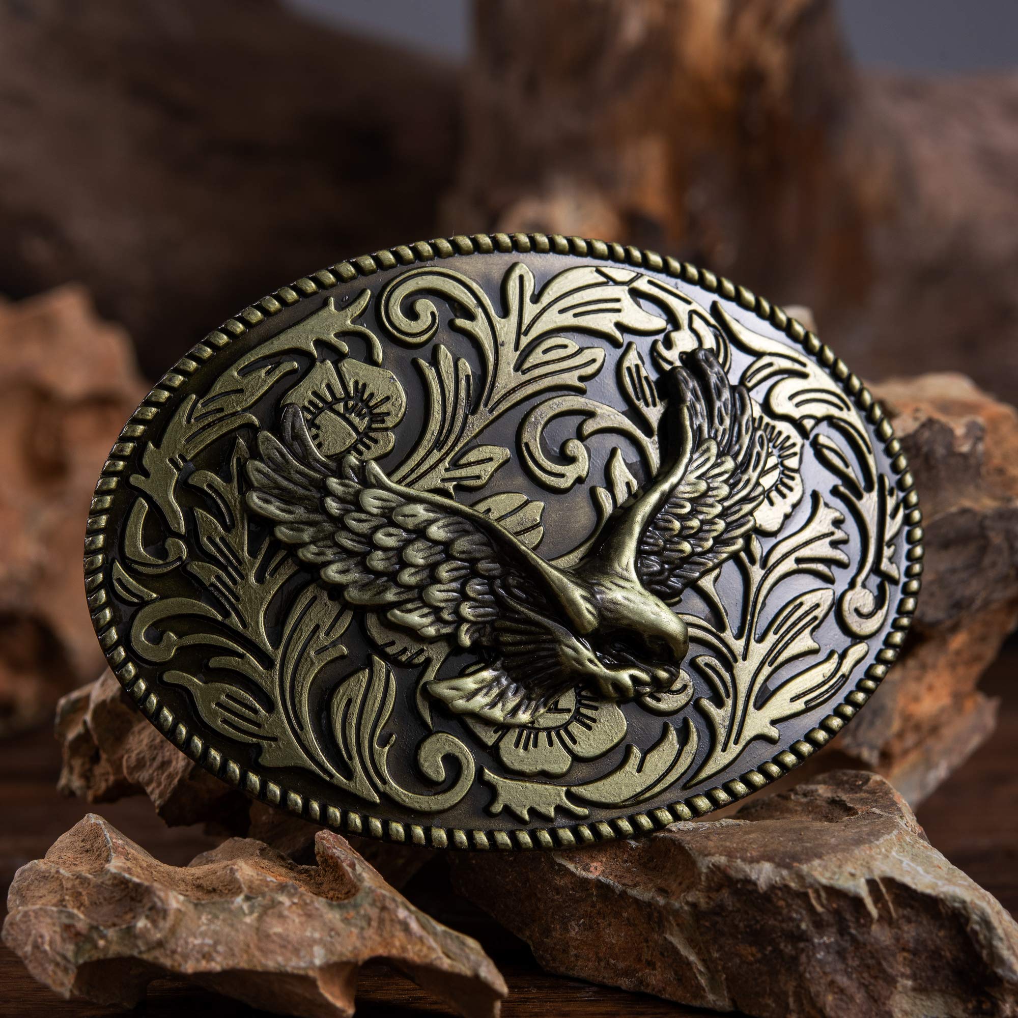 Snapklik.com : KDG Western Belt Buckle For Men - Rodeo Cowboy American ...