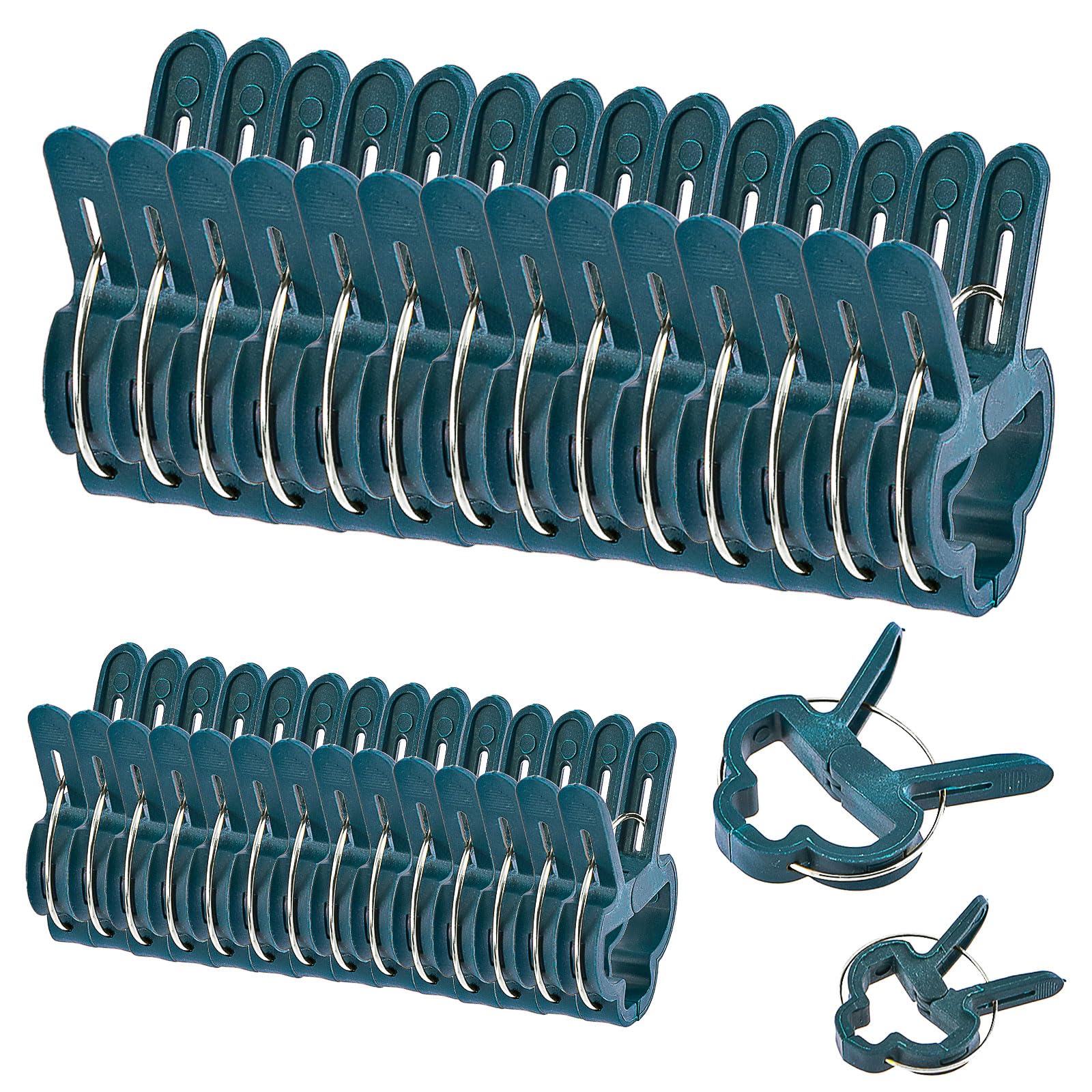 Rustark 50Pcs 2 Sizes Plant Support Clips Garden Clips Reusable Garden ...