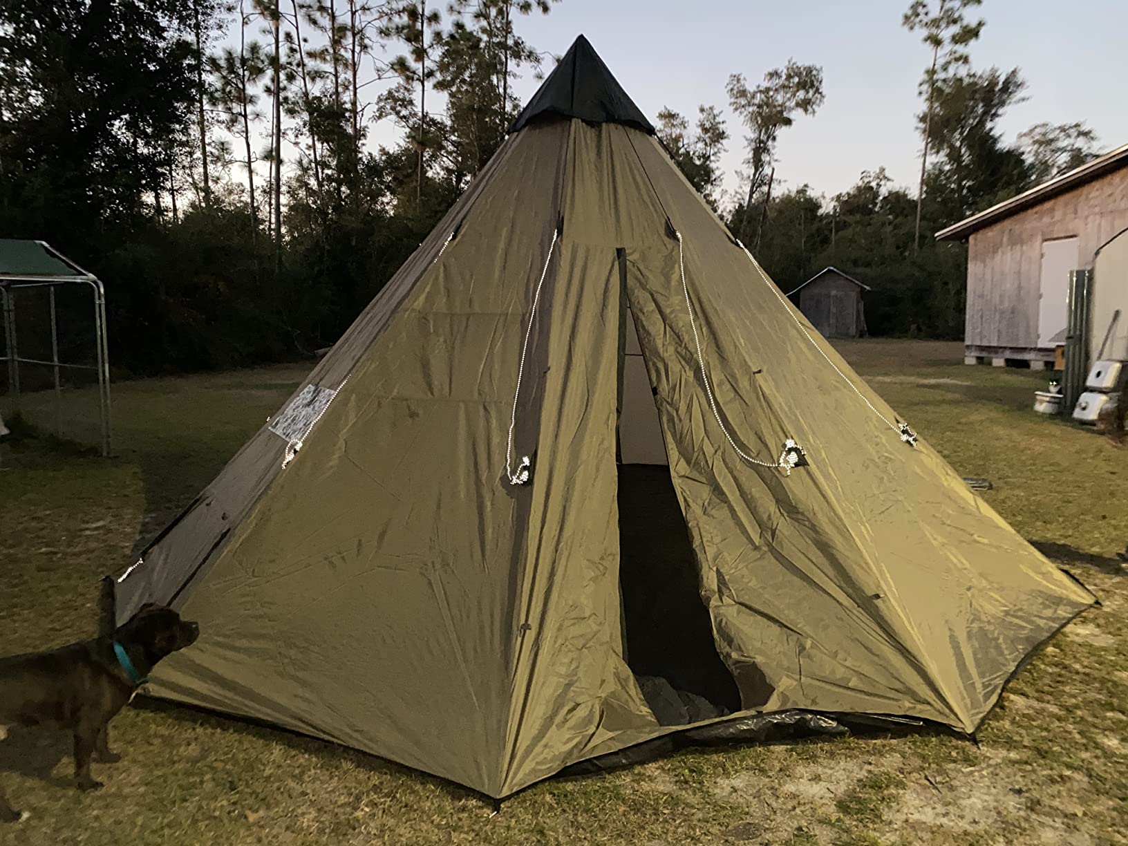 Amazon.com : Guide Gear Camping Teepee Tent for Adults, Outdoor ...