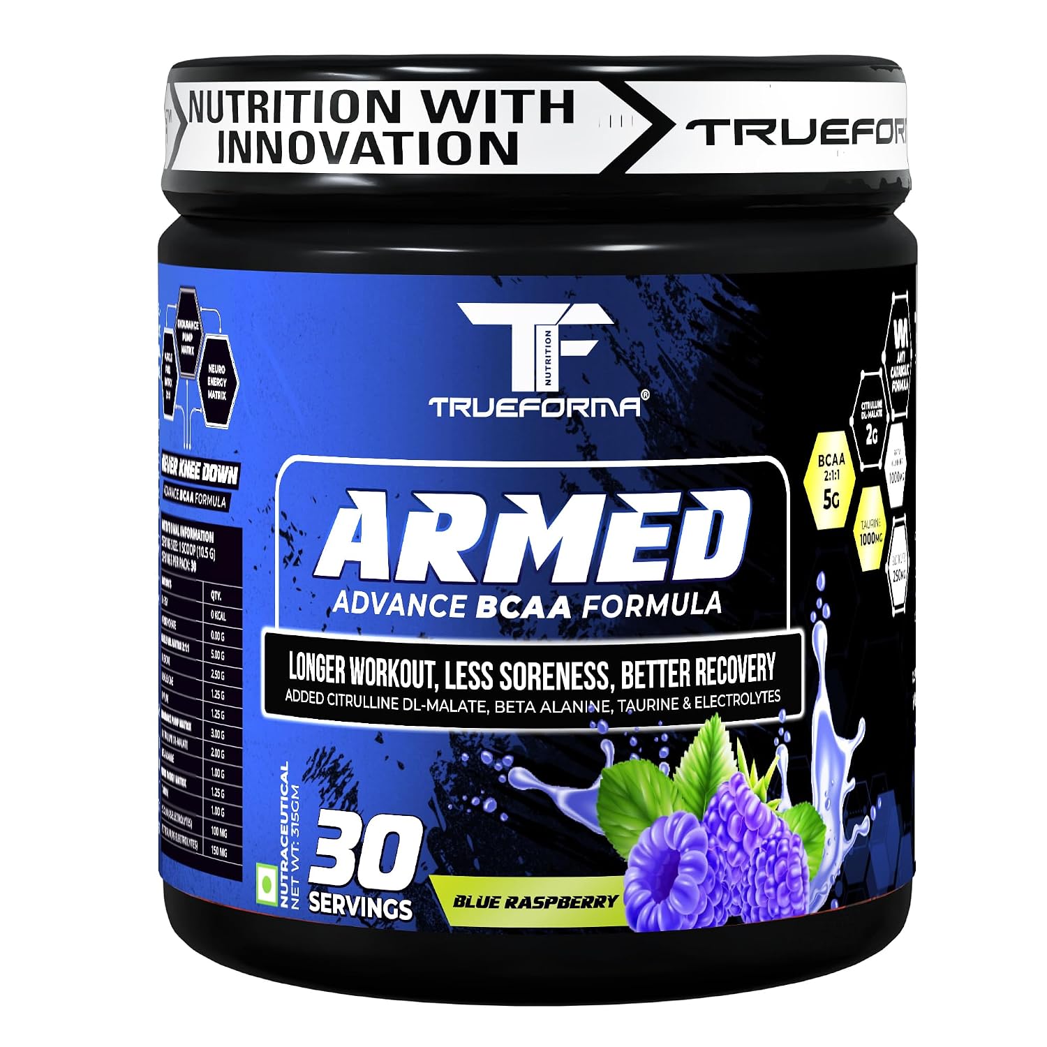Trueforma Armed Advance BCAA Formula (Longer Workouts, Less Soreness ...