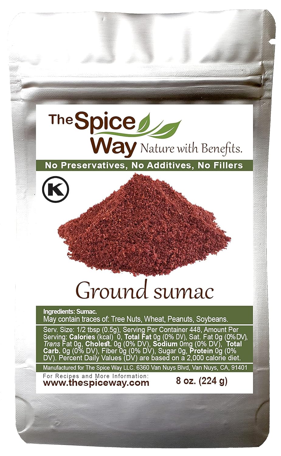 Amazon.com : The Spice Way - Pure 100% Sumac, No Salt, no GMO, no ...