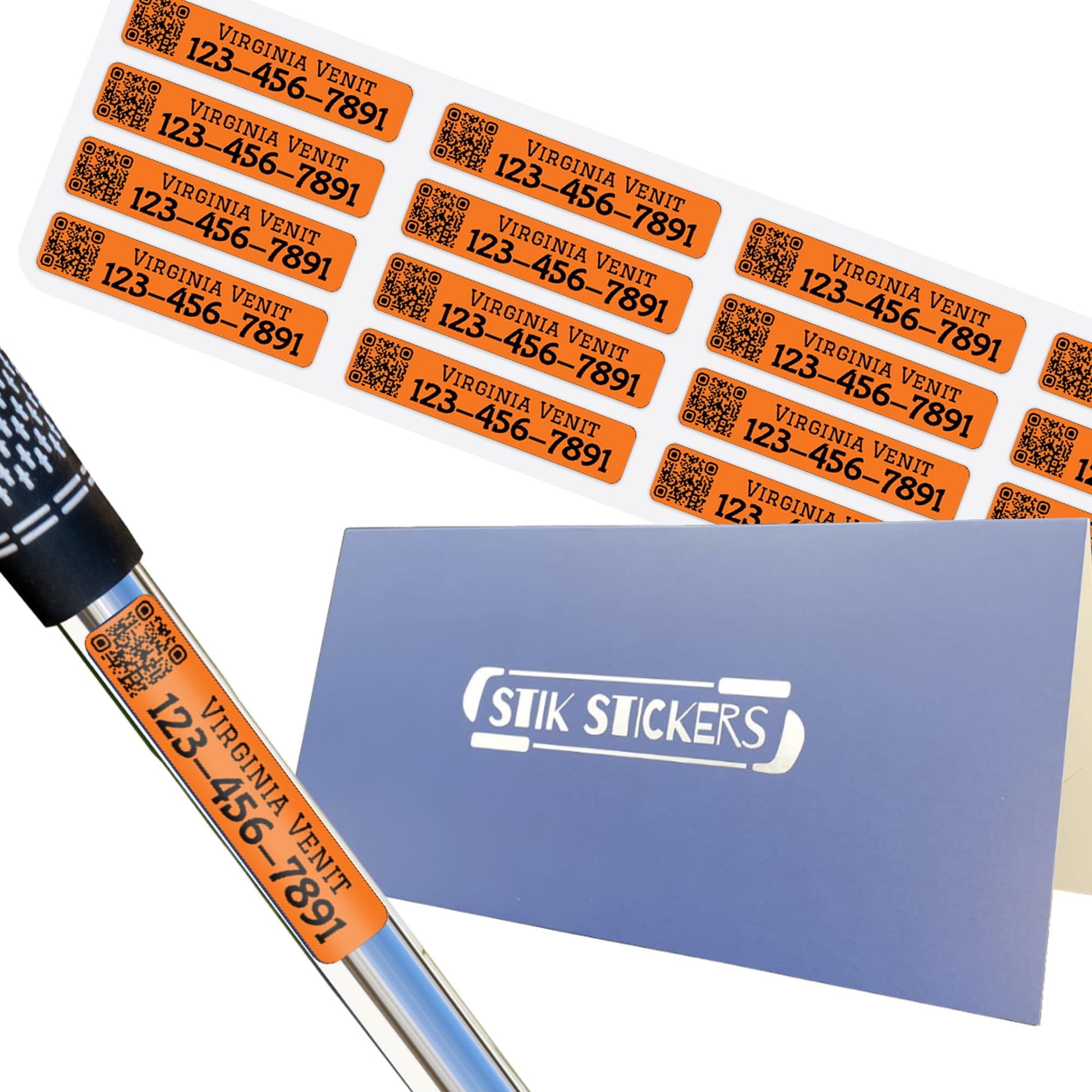 Amazon.com: Stik Stickers - 32 Name Tag Stickers for Golf Accessories ...