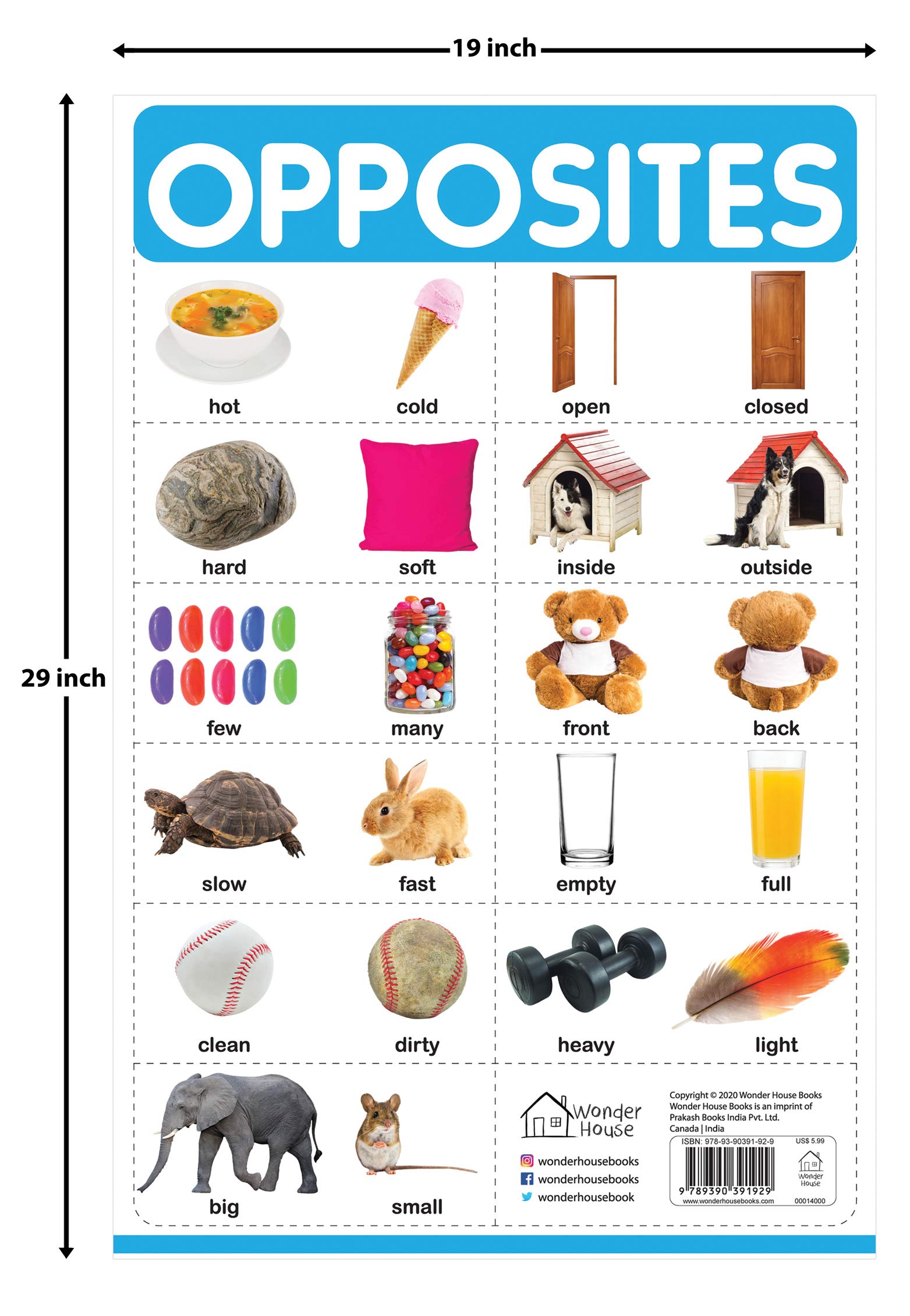 Buy Opposites - My First Early Learning Wall Chart: For Preschool ...