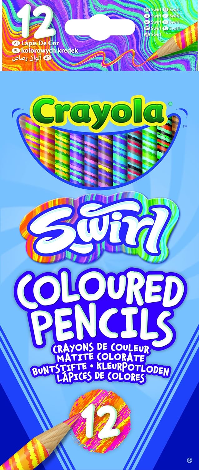 CRAYOLA Swirl Colouring Pencils - Assorted Colours (Pack of 12 ...