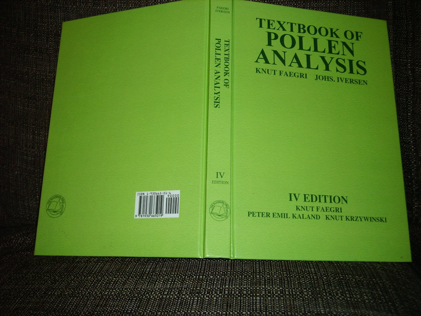 Textbook of Pollen Analysis: Krzywinski, Knut., Faegri, Knut, Iversen ...