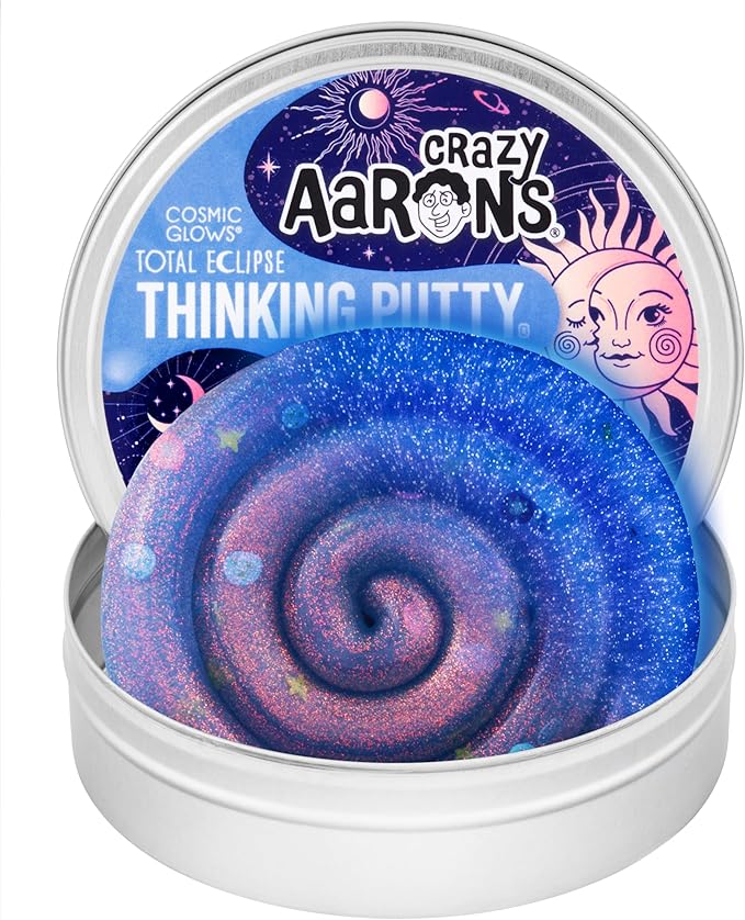 Amazon.com: Crazy Aaron's Thinking Putty - Total Eclipse - Glow in The ...