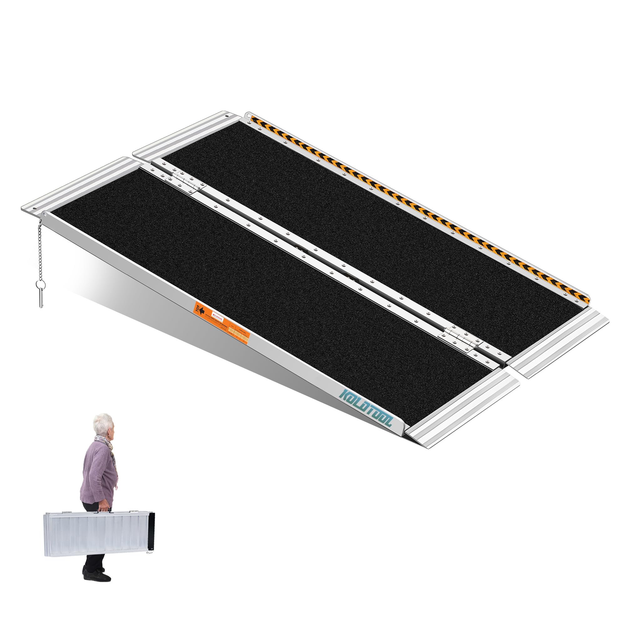Wheelchair Ramp 4ft Non Skid Aluminum Portable Ramps For Wheelchairs ...