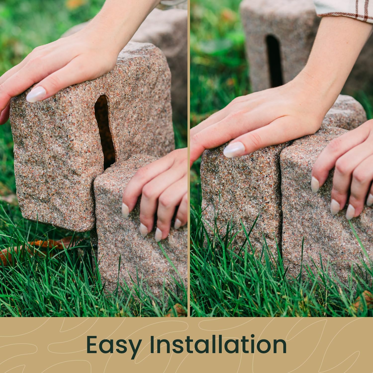 Beuta Greystone Right Turn Block – Landscape Edging for Lawn & Garden ...