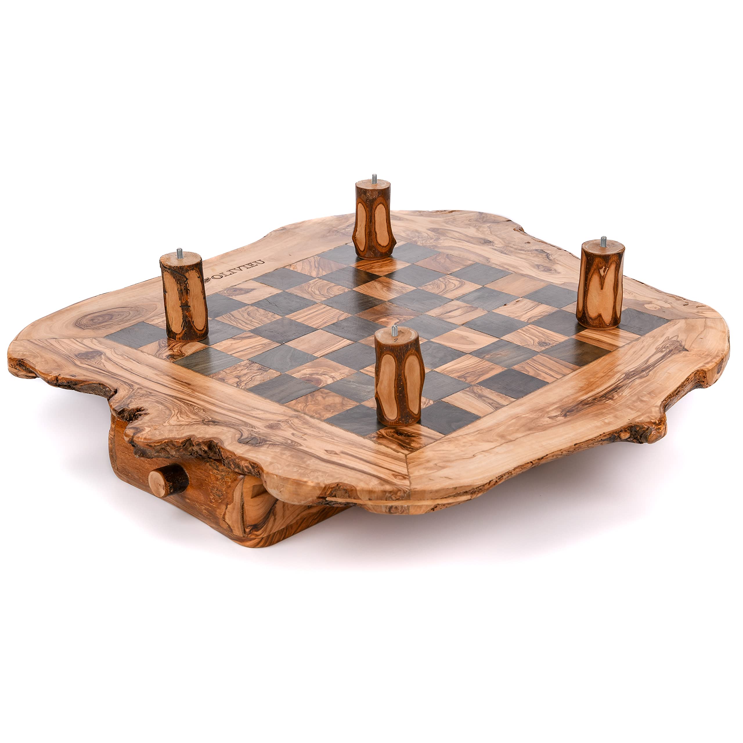 Buy OLIVIEU ~ INTELLIGENTE ~ Chess Table ~ 20 inch ~ Olive Wood Chess ...