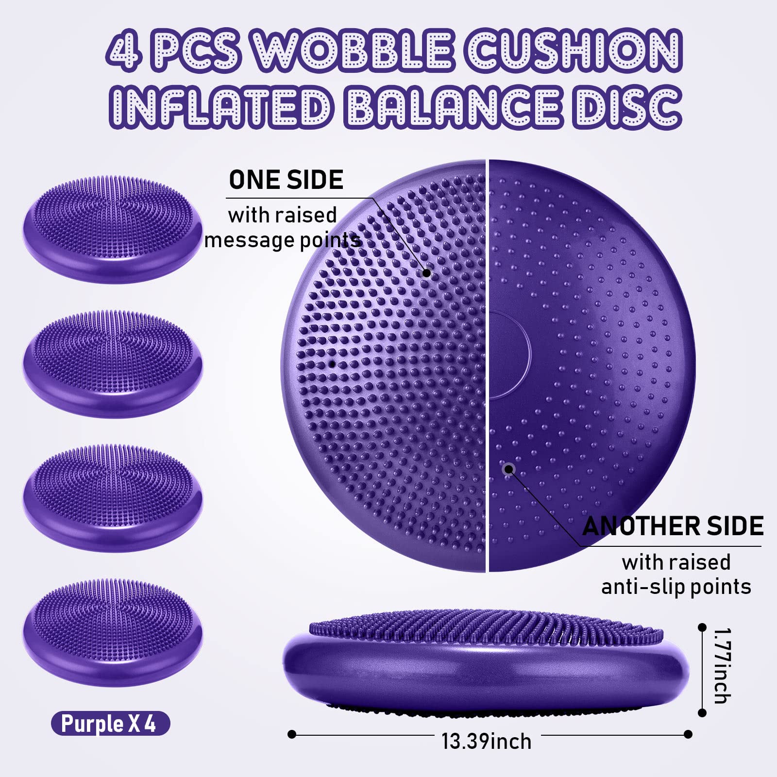 Snapklik.com : Jerify 4 Pcs Wiggle Seat Flexible Inflated Wobble ...