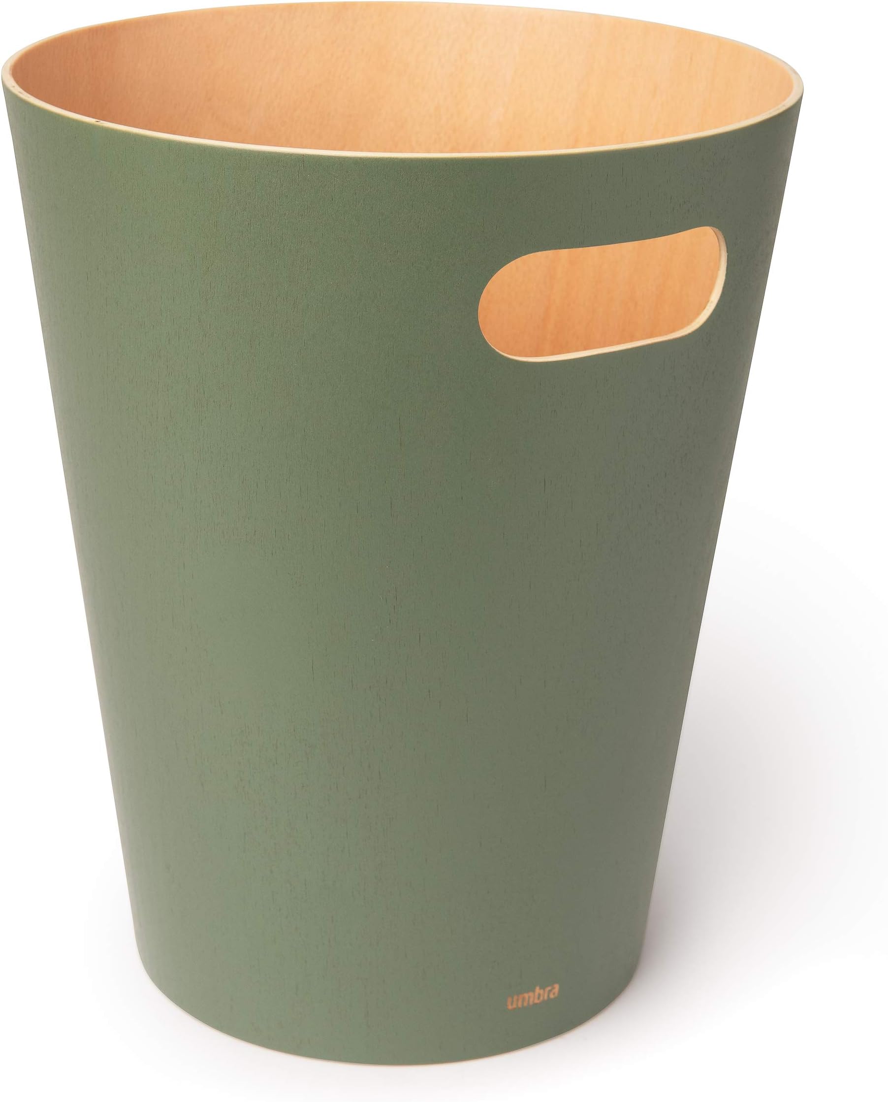 Woodluv Trash Can Waste Bin Paper Bin, Wastebasket Wooden Rubbish Trash ...