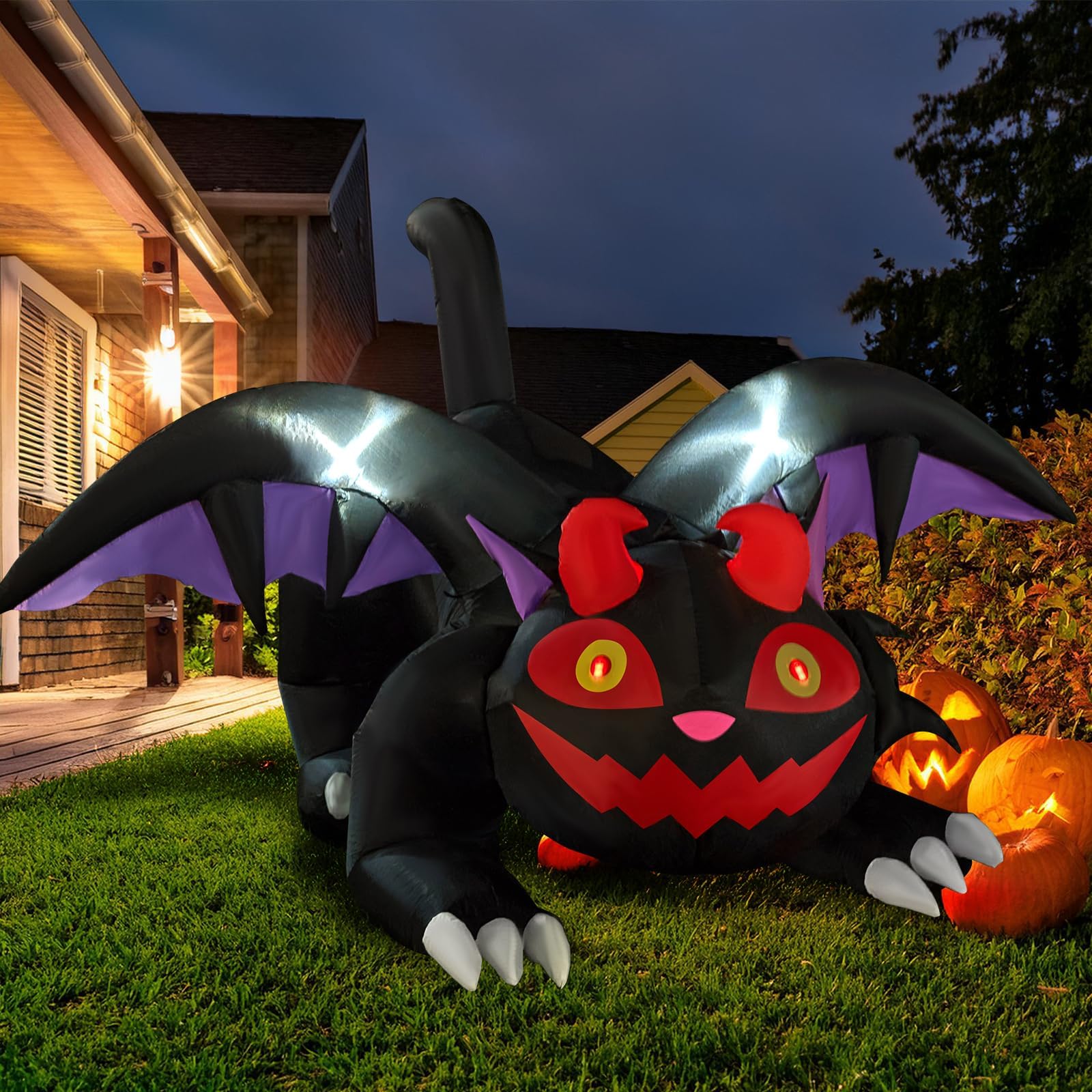 Amazon.com: Gemmy 552191 LED Halloween Decoration, Inflatable Animated ...
