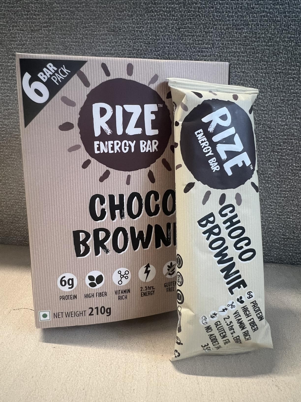 RIZE Energy Bar|As Seen on Shark Tank India| 6g Protein Bar Caffeinated ...