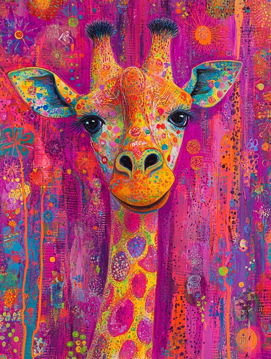 Amazon.com: Yoonek Graphics the silhouette of a giraffe with an ...