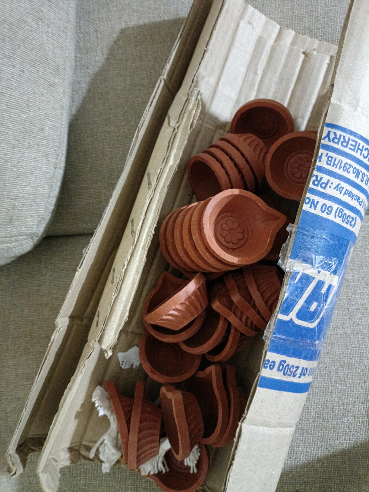 Buy Himavat Handmade Terracotta Diya for Diwali Festival | Pooja ...