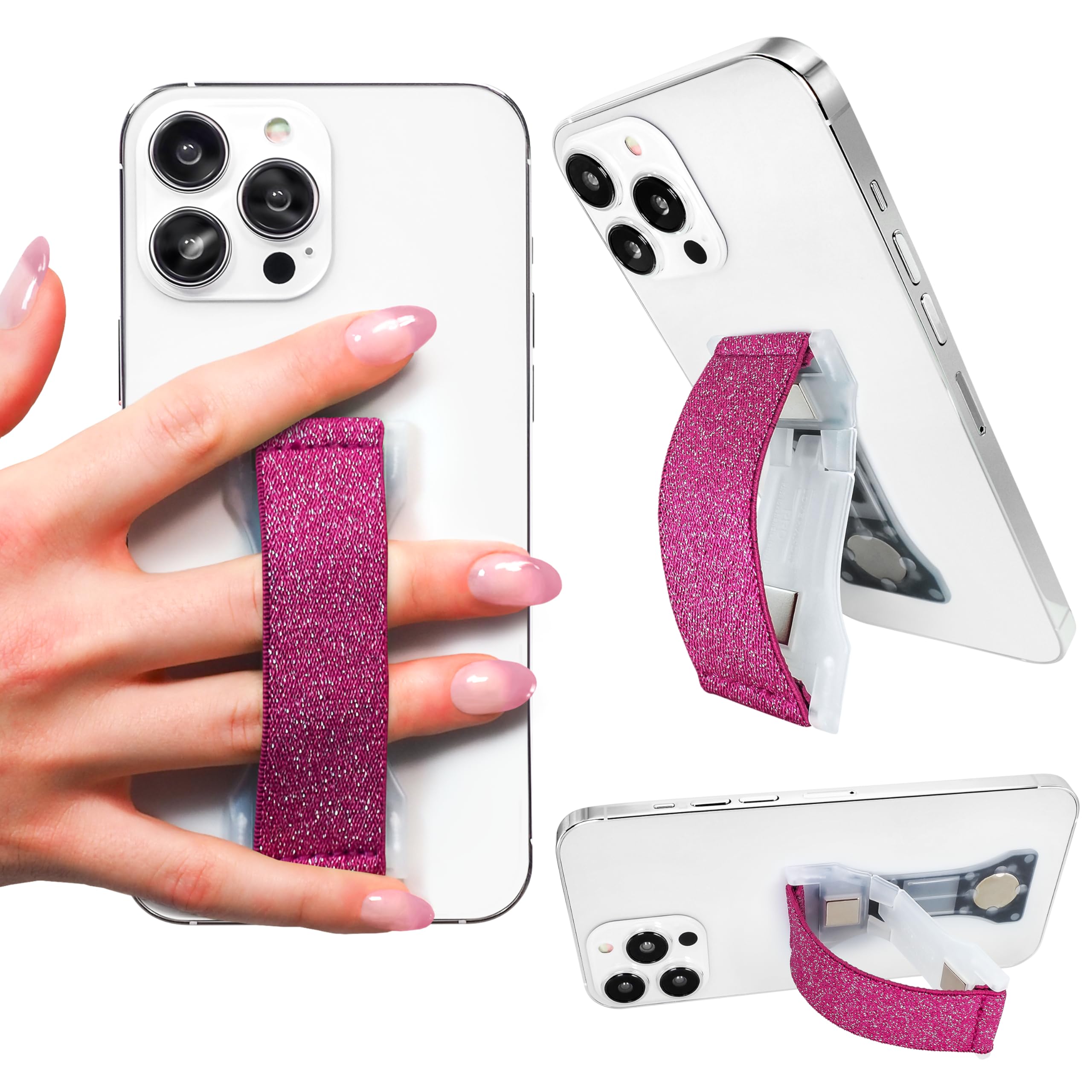 Amazon.com: LOVEHANDLE PRO Premium Phone Grip - Elastic Phone Strap ...