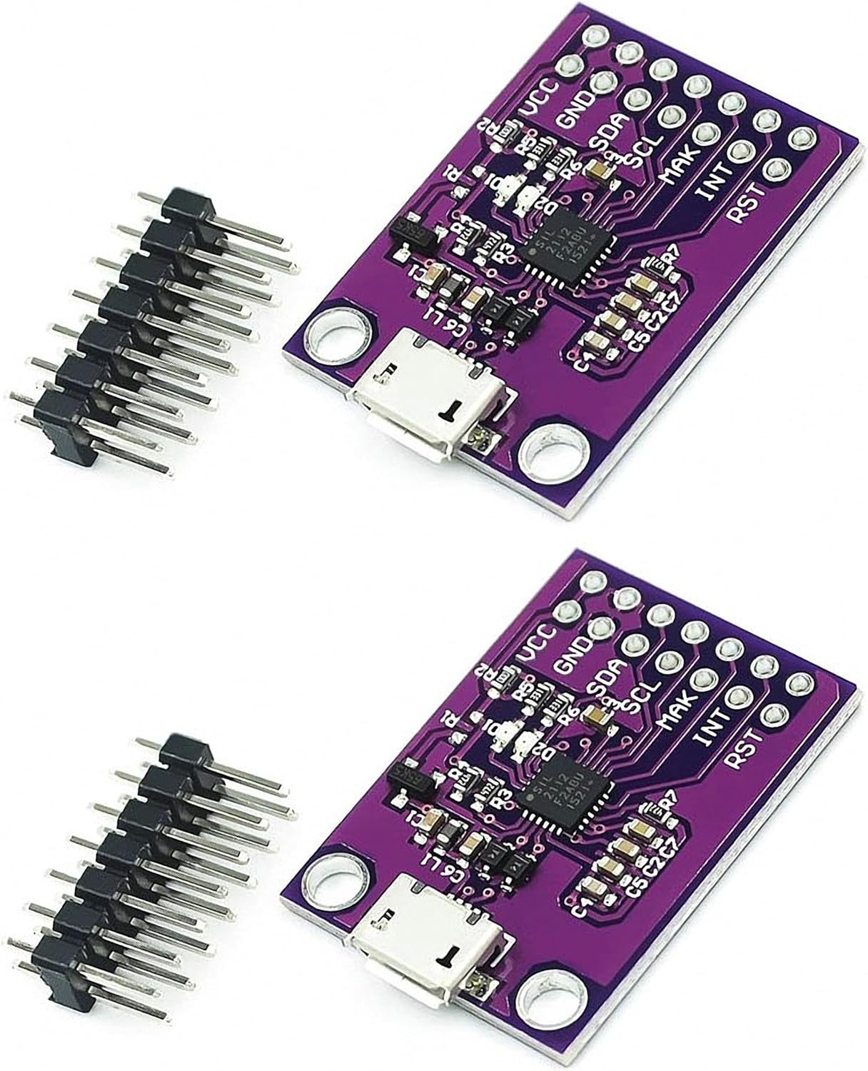 2pcs Mcu 2112 Cp2112 Debugging Board Usb To I2c Communication Module Mcu 2112 Cp2112 Debug
