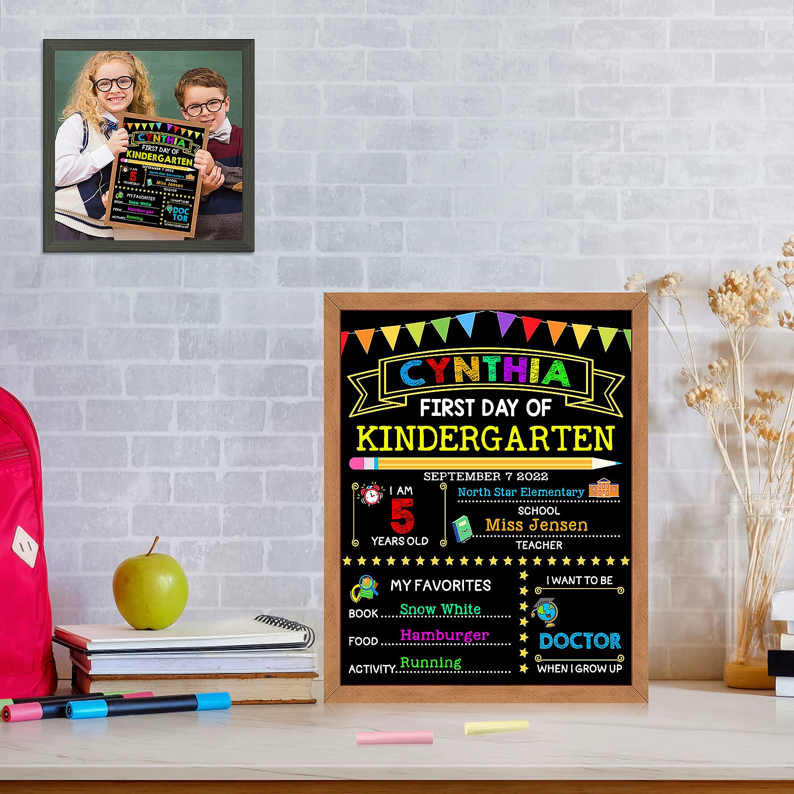 DIY Photo Prop First Day Of School Sign With DIY Letters - Customizable ...