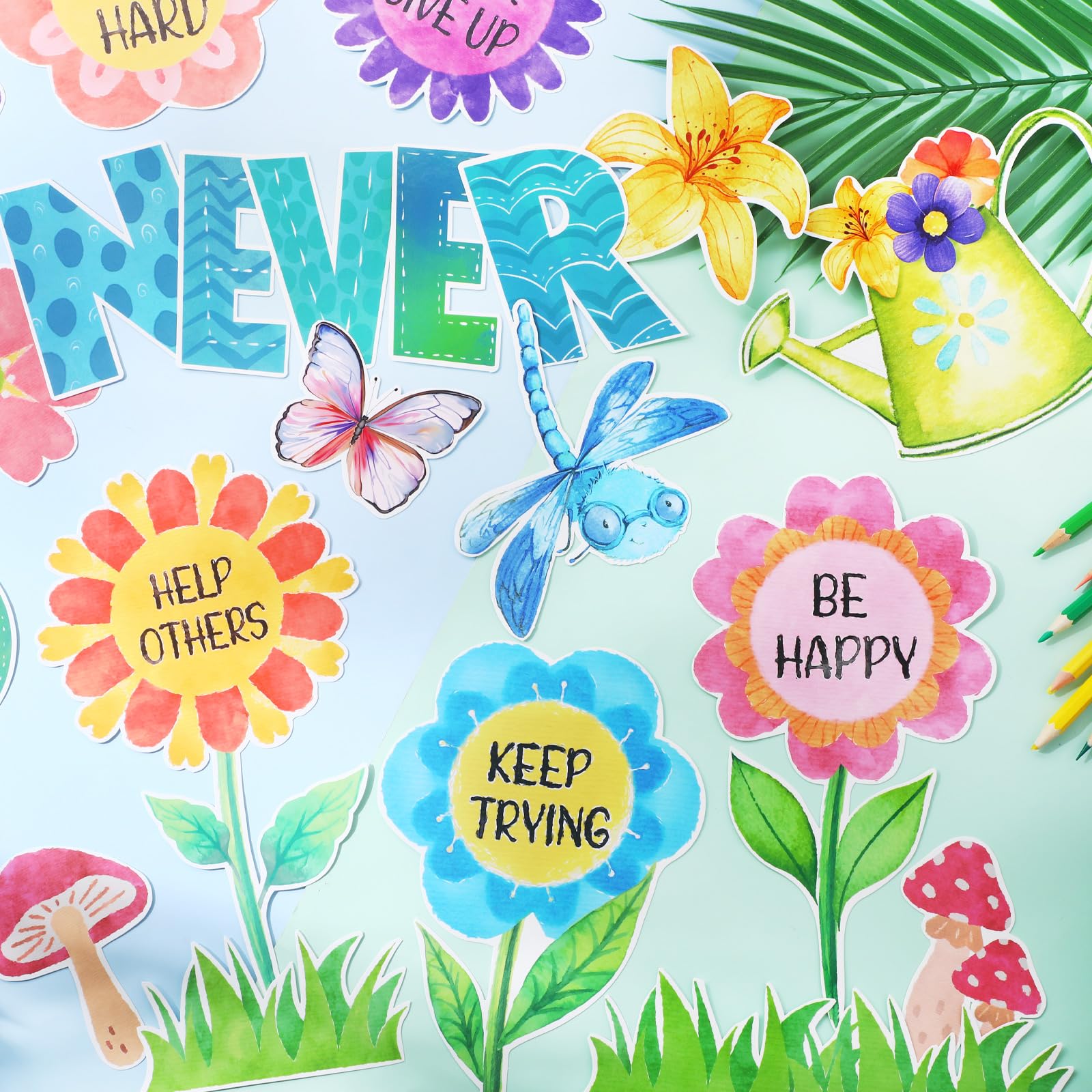 Snapklik.com : 90 Pcs Never Stop Growing Bulletin Board Classroom ...