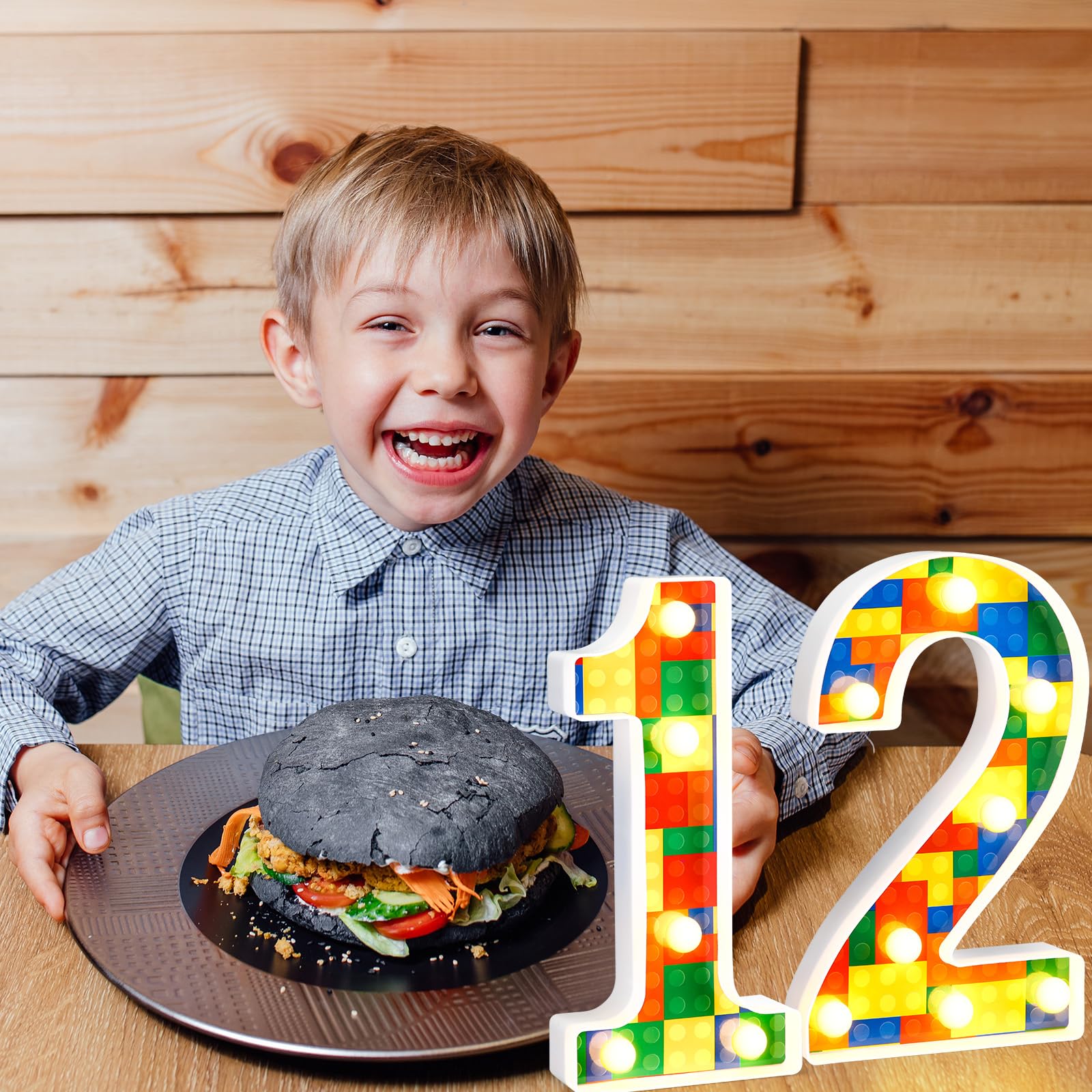 Snapklik.com : Baquler Building Block Light Up Number Birthday ...