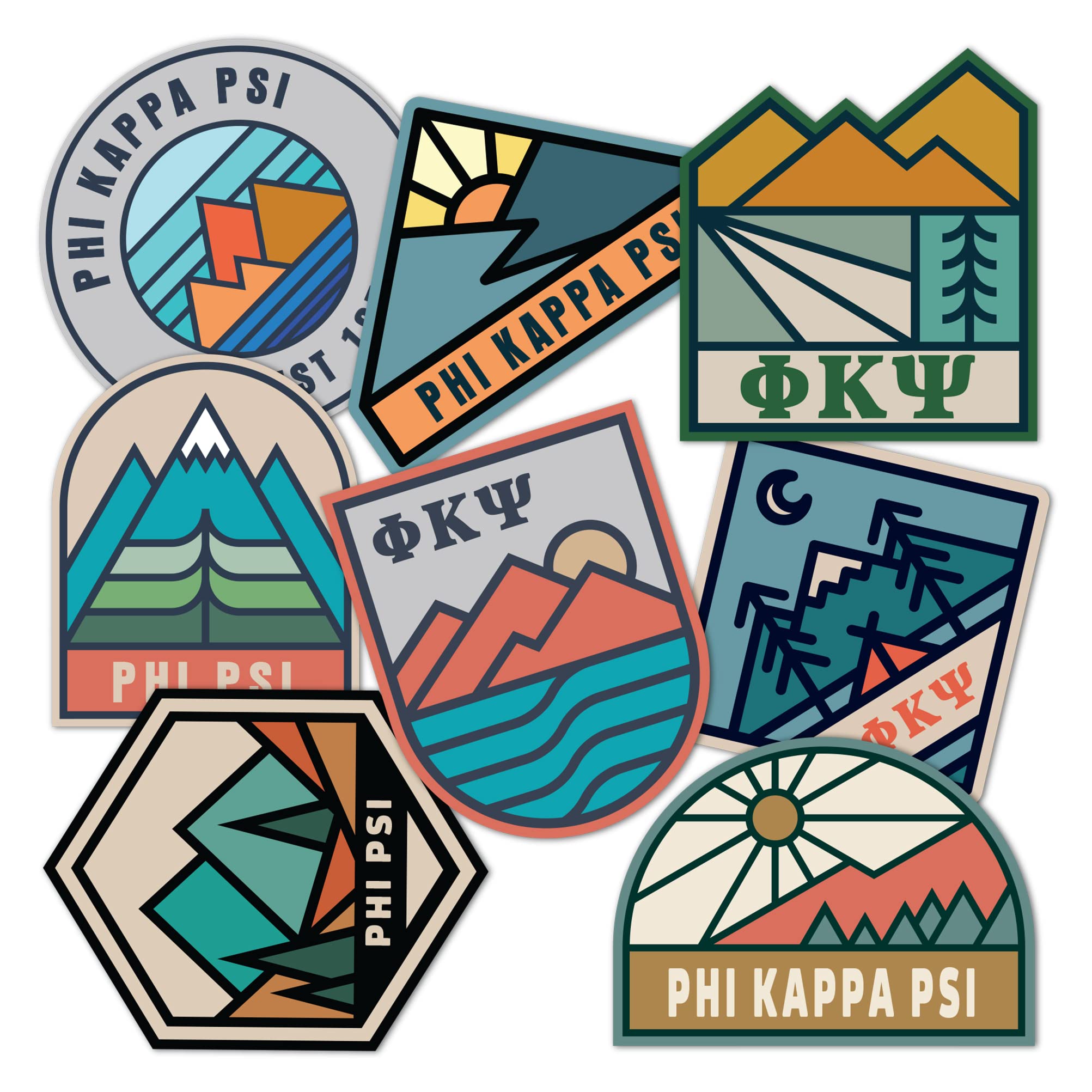 Amazon.com: Desert Cactus Phi Kappa Psi Stickers Decal Greek Decal for ...
