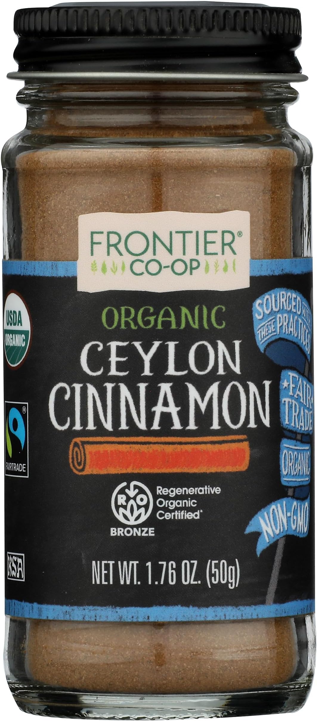 Amazon.com : Frontier Herb Regenerative Organic Ground Ceylon Cinnamon ...
