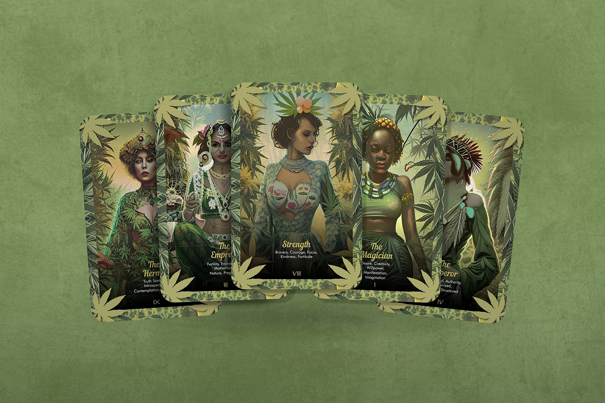 Tarot Decks Cannabis Spirit Tarot Deck - Goddess Major Arcana Cards ...