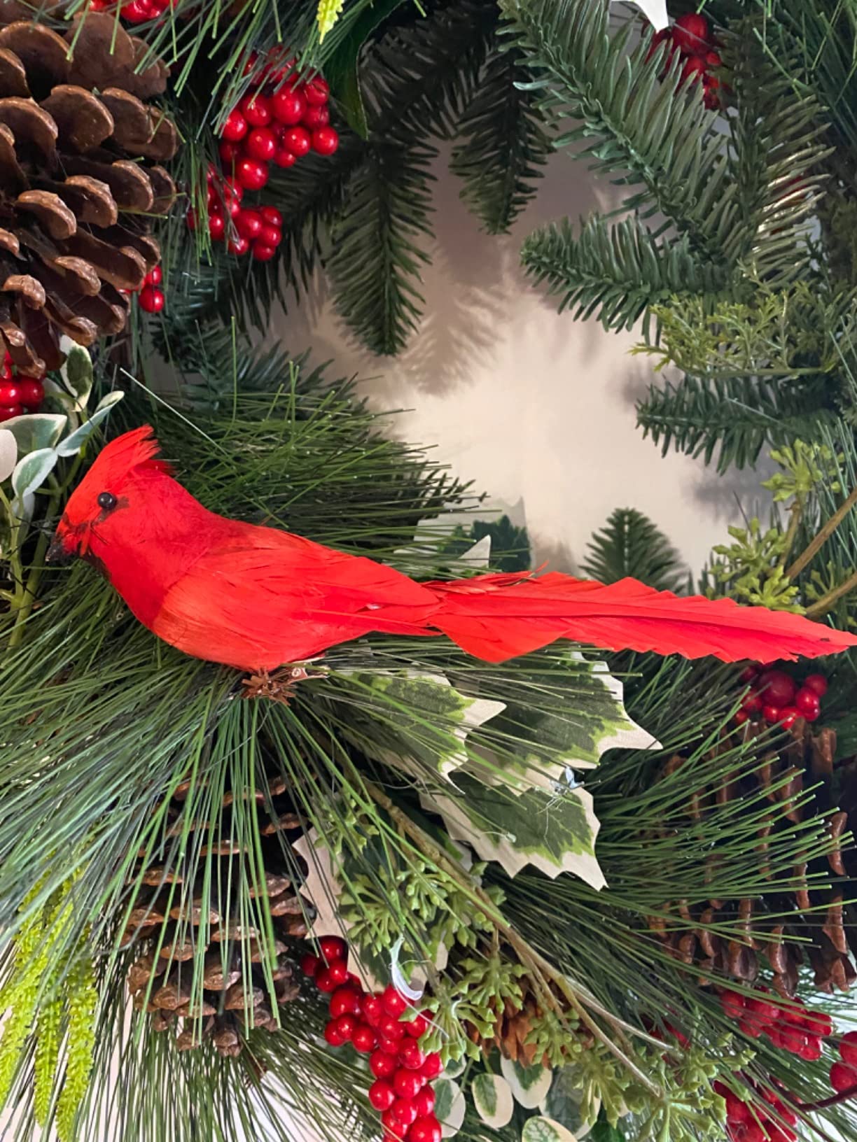 $9/mo - Finance 24 Inch Christmas Door Wreath,Outdoor Lighted Christmas ...