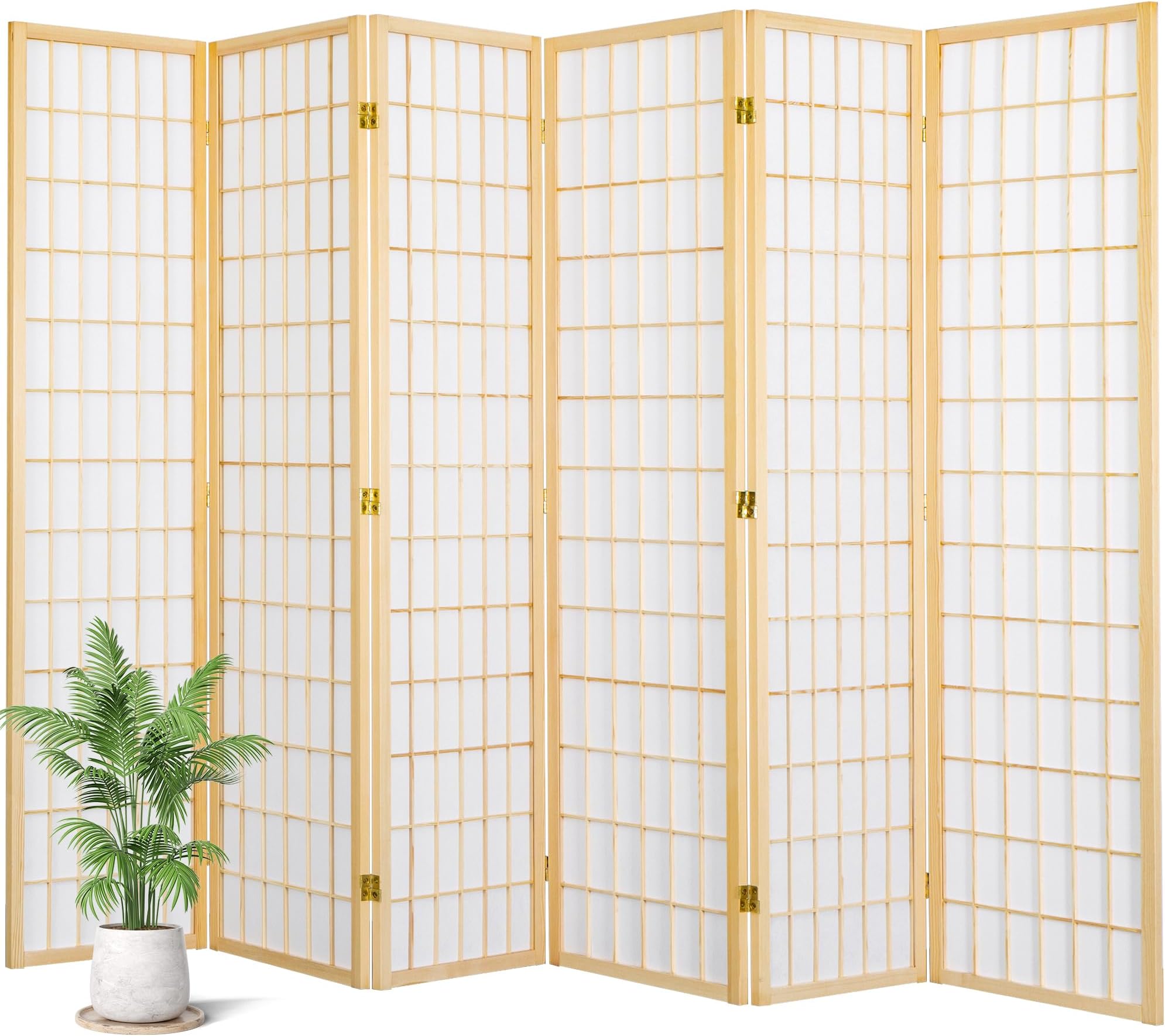 Amazon.com: Salfanre Japanese Room Divider, 4 Panel Room Divider, Shoji ...