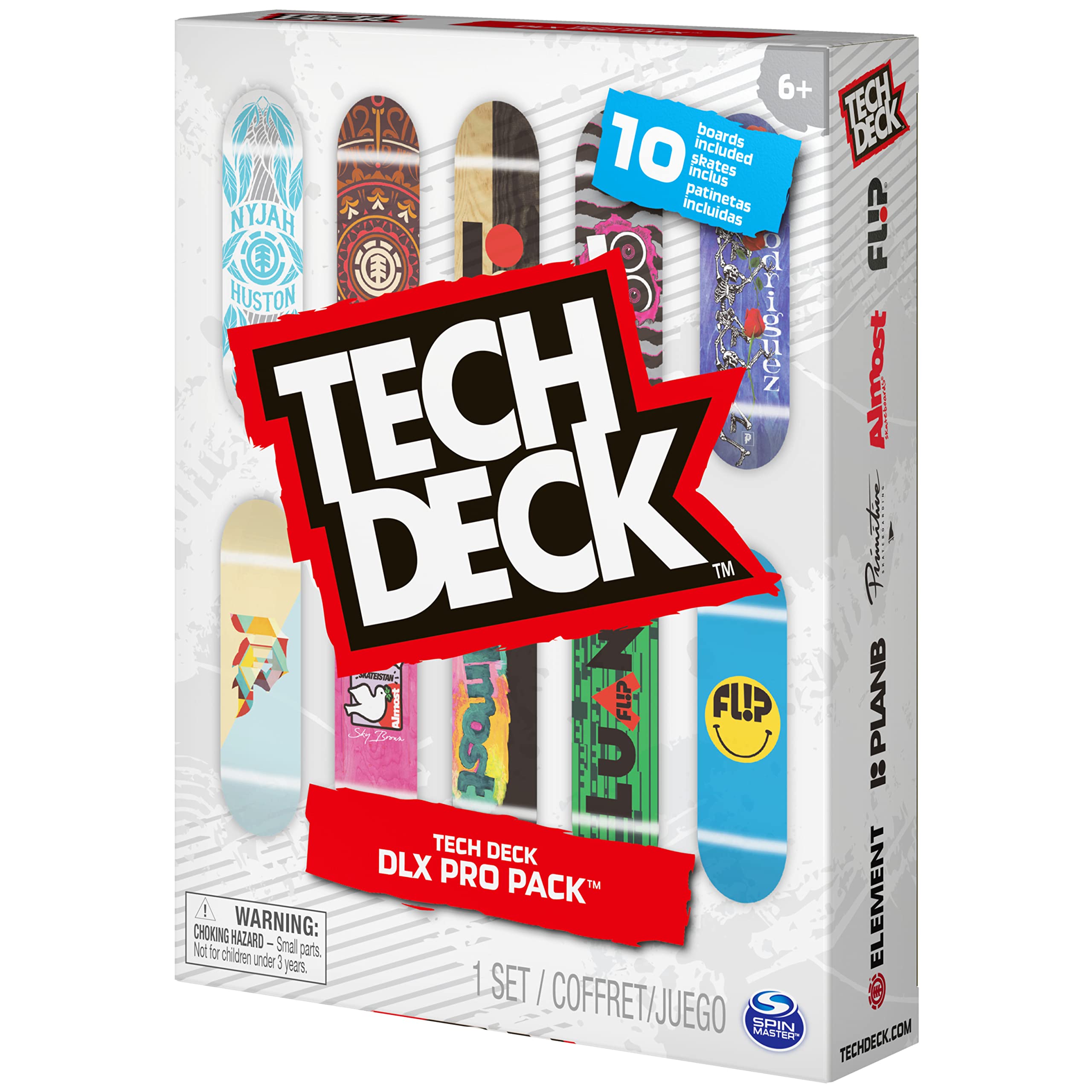 Buy TECH DECK, DLX Pro 10-Pack of Collectible Fingerboards, for Skate ...